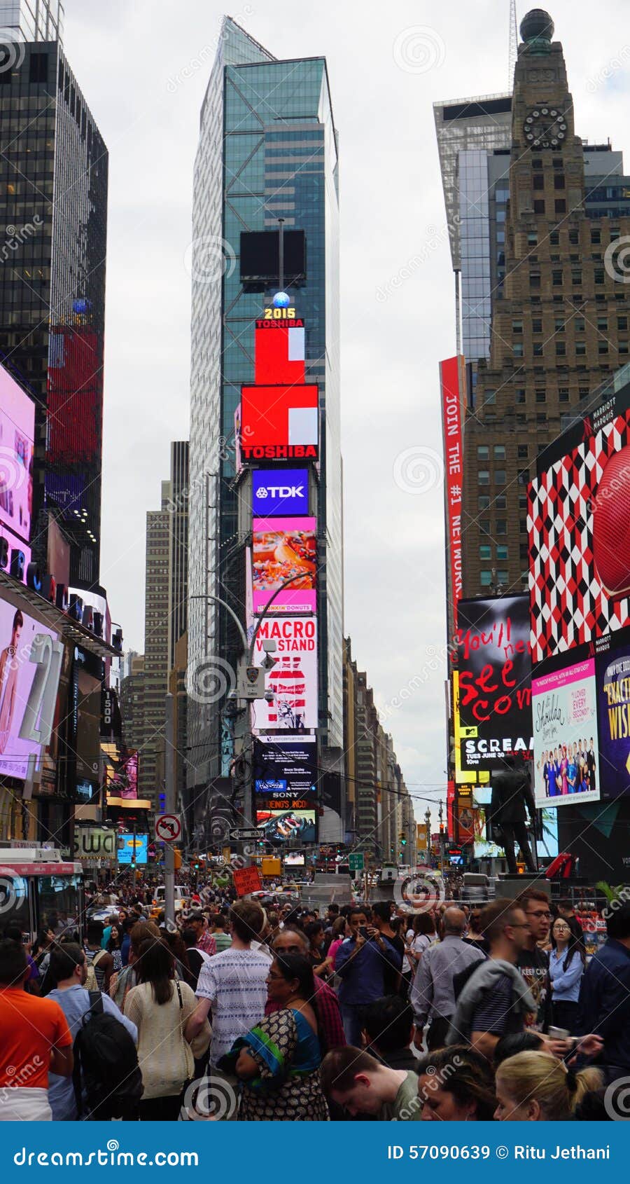 Times Square in Manhattan, New York Editorial Stock Image - Image of ...