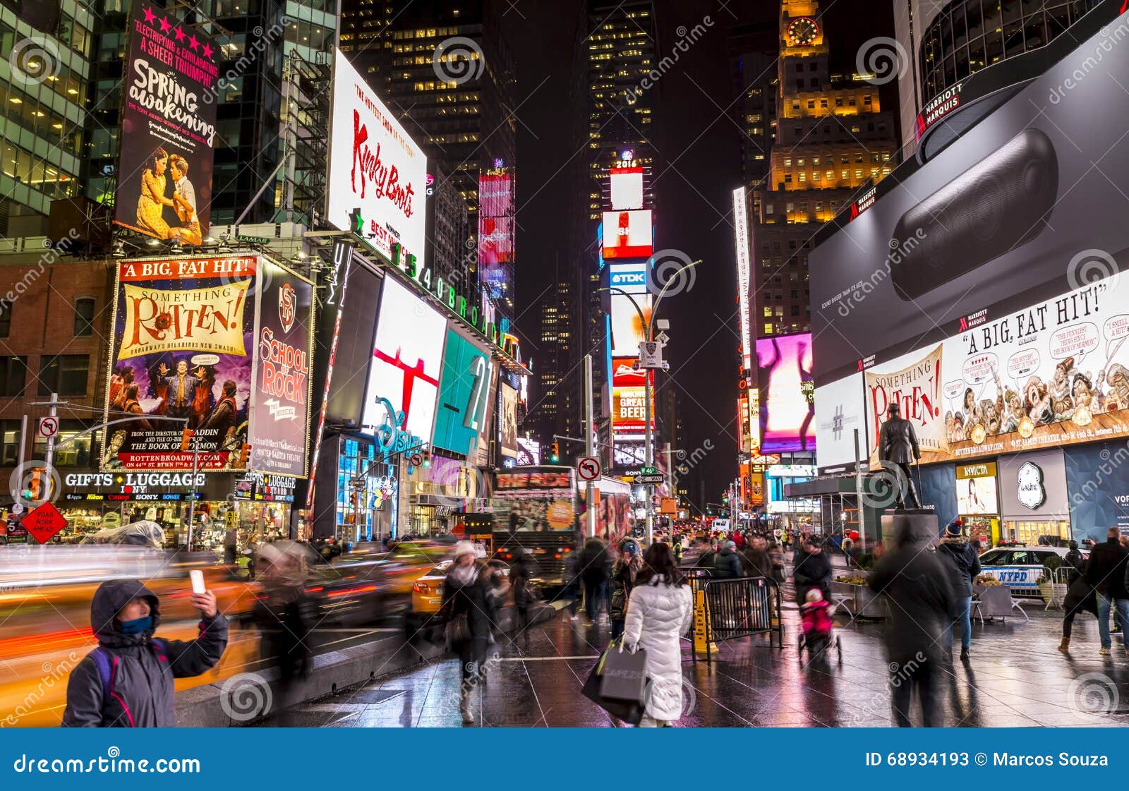 Times Square editorial stock photo. Image of travel, america - 68934193