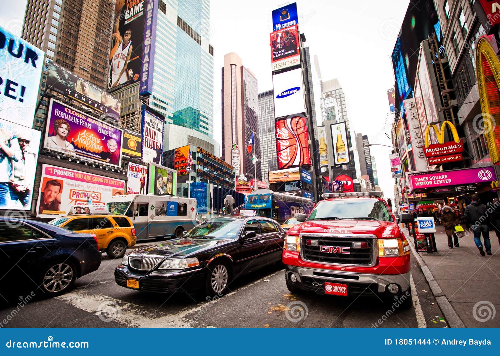 Times Square at morning editorial stock image. Image of traffic - 18051444