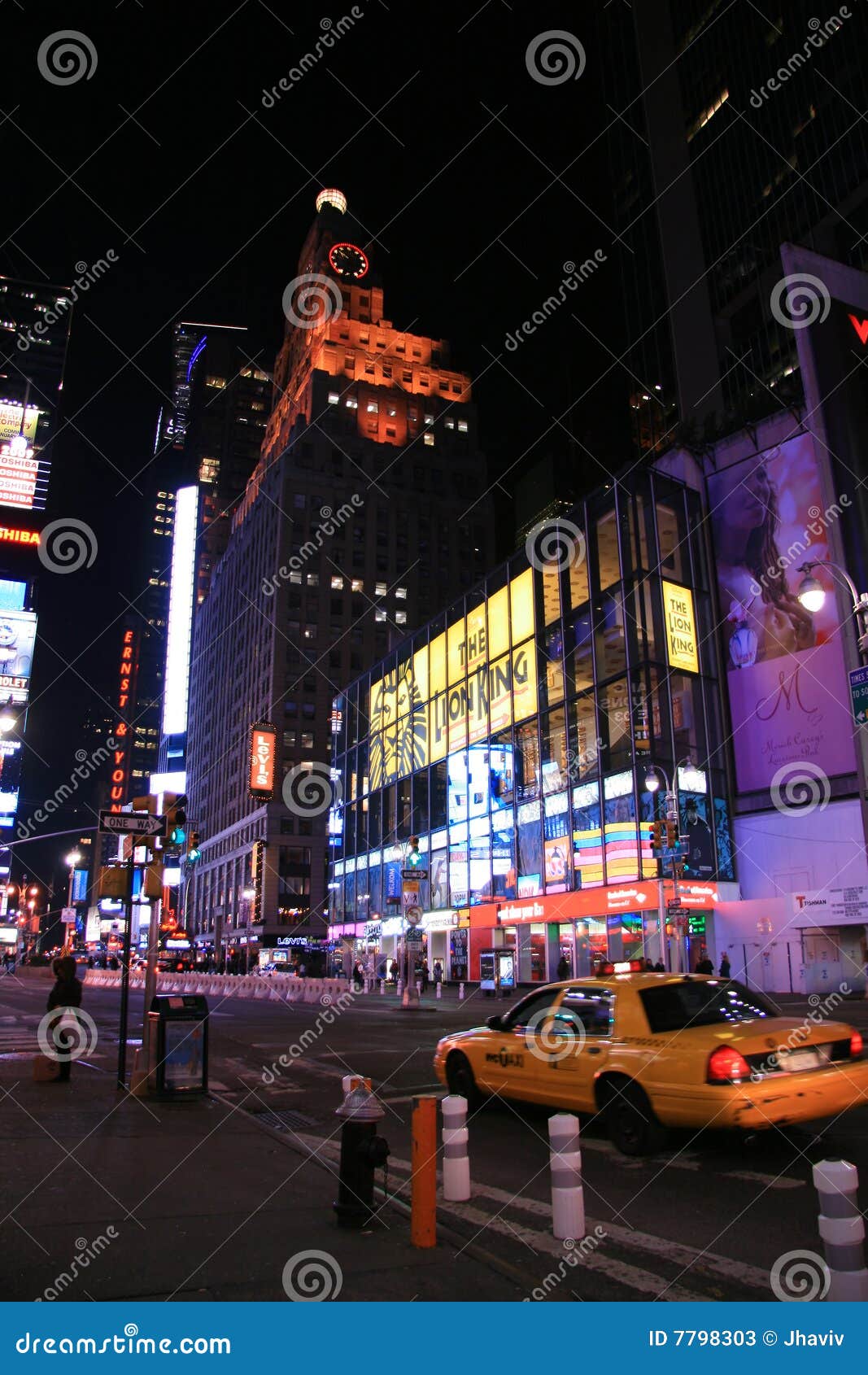 Times Square na noite foto de stock editorial. Imagem de urbano - 7798303
