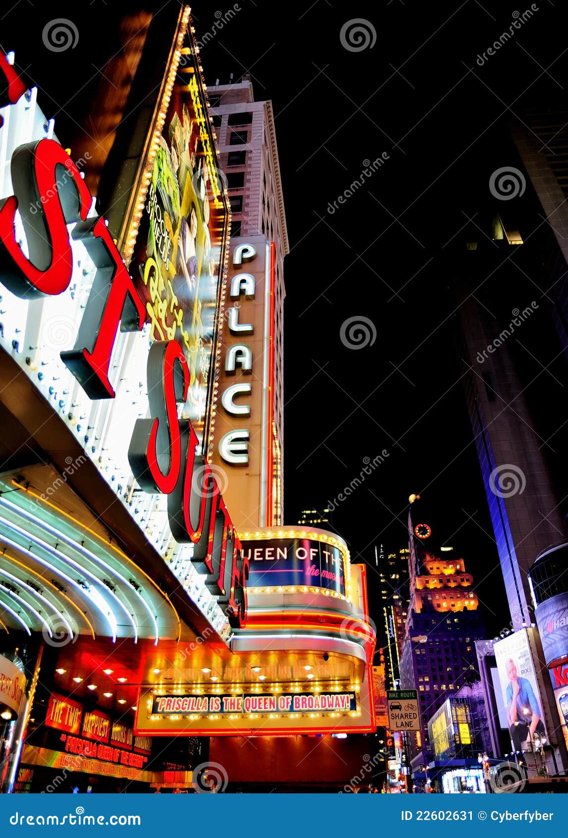 Times Square Neon Signs editorial photo. Image of signs - 22602631