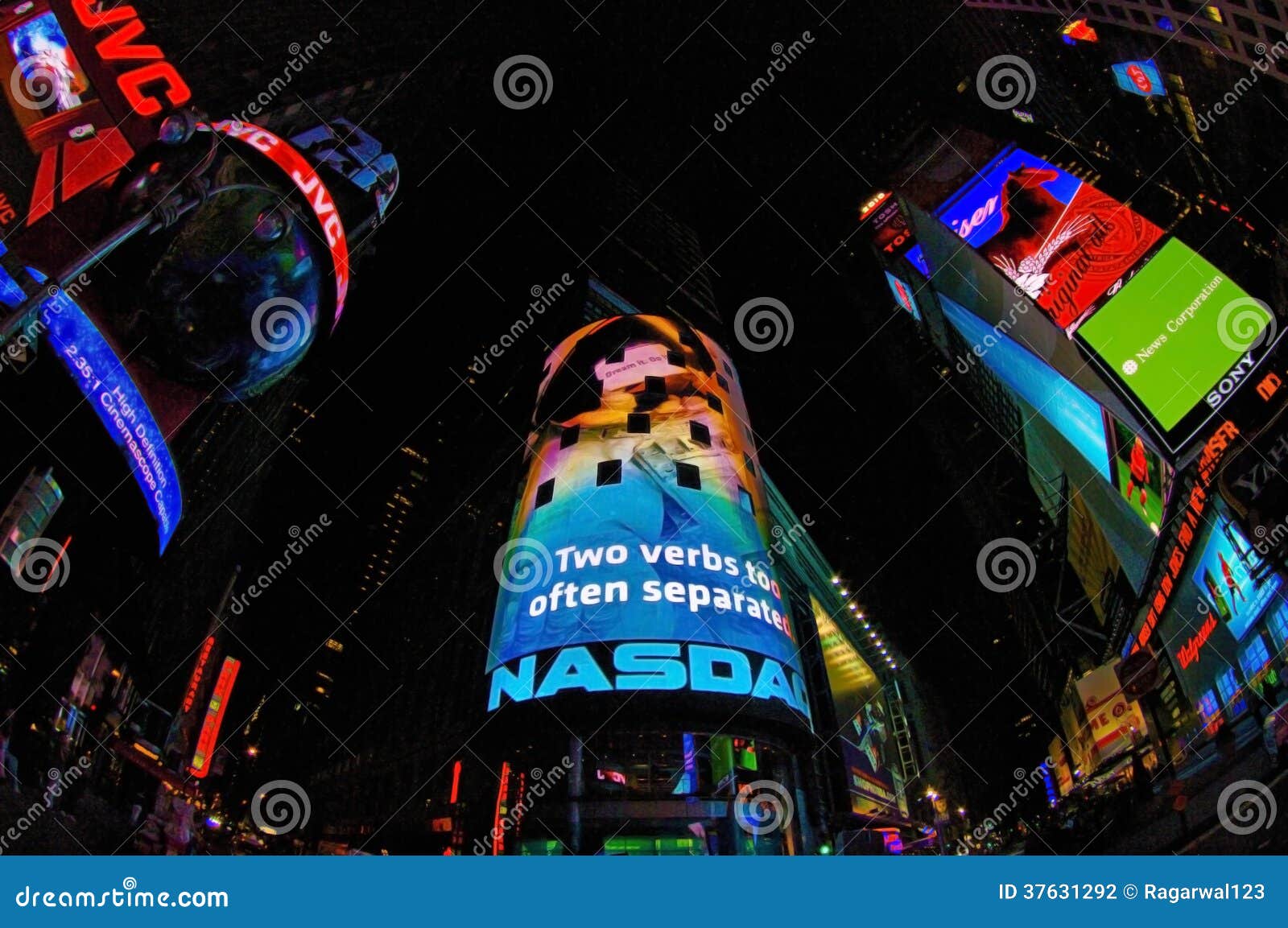 Times Square Neon Signs at Night Editorial Photography - Image of busy ... Times Square Neon Signs at Night Editorial Photography - Image of busy ...