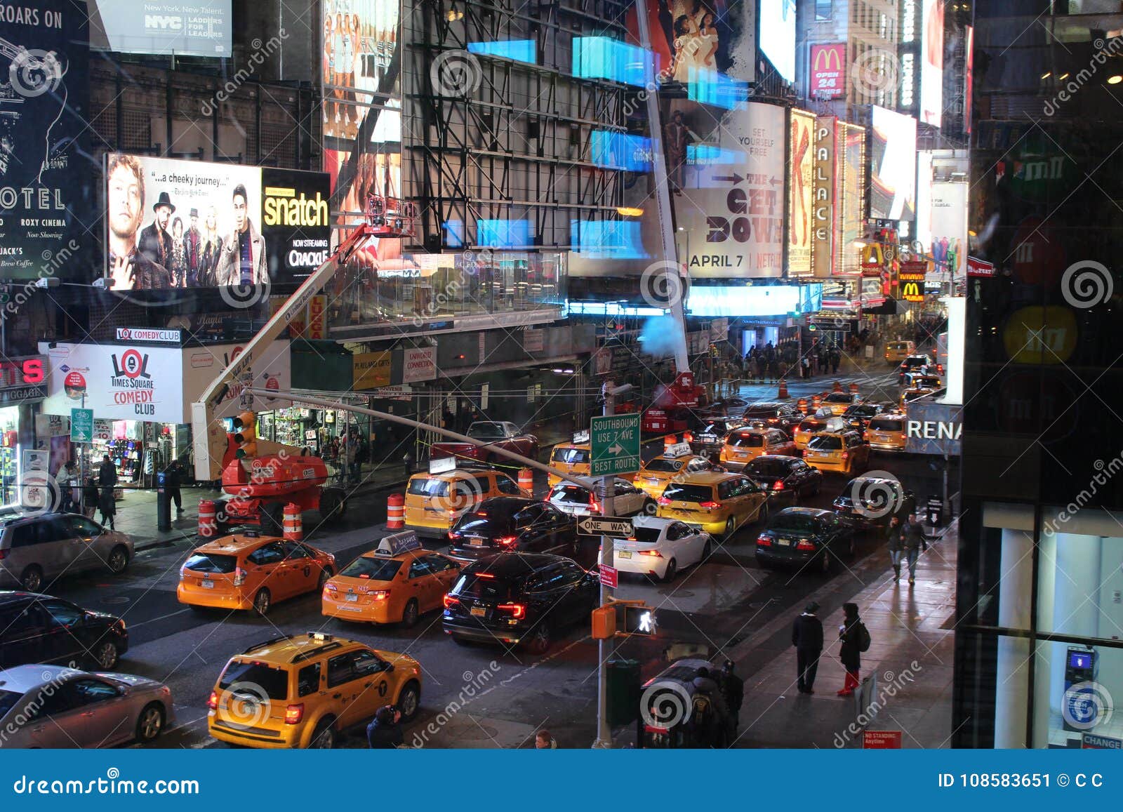 Times Square editorial photo. Image of square, cars - 108583651