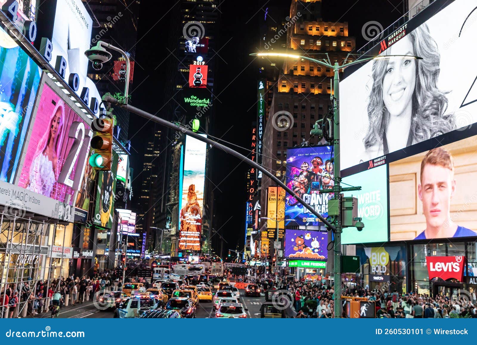Times Square in New York City at Night with Bright Advertisement Lights ... Times Square in New York City at Night with Bright Advertisement Lights ...
