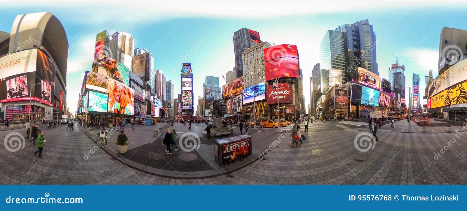 Times square editorial stock photo. Image of grand, panorama - 95576768