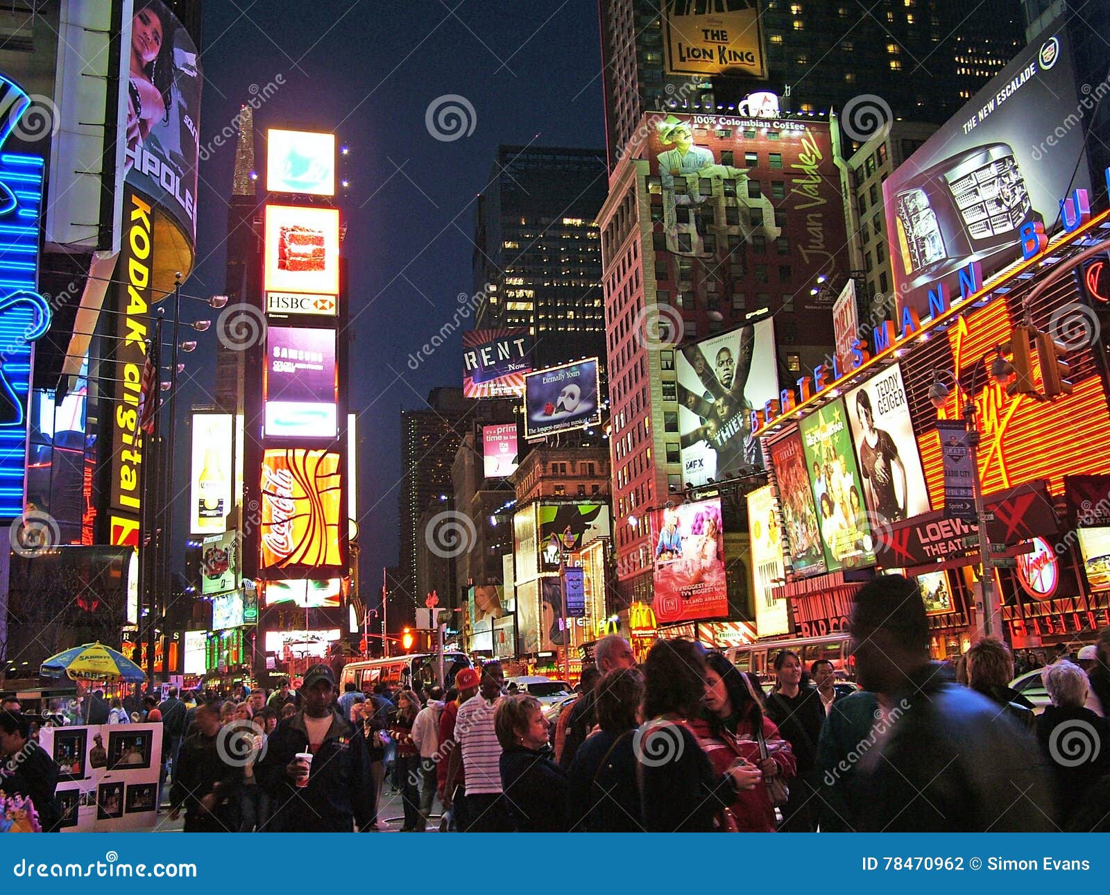 Times Square editorial photography. Image of busy, bustling - 78470962