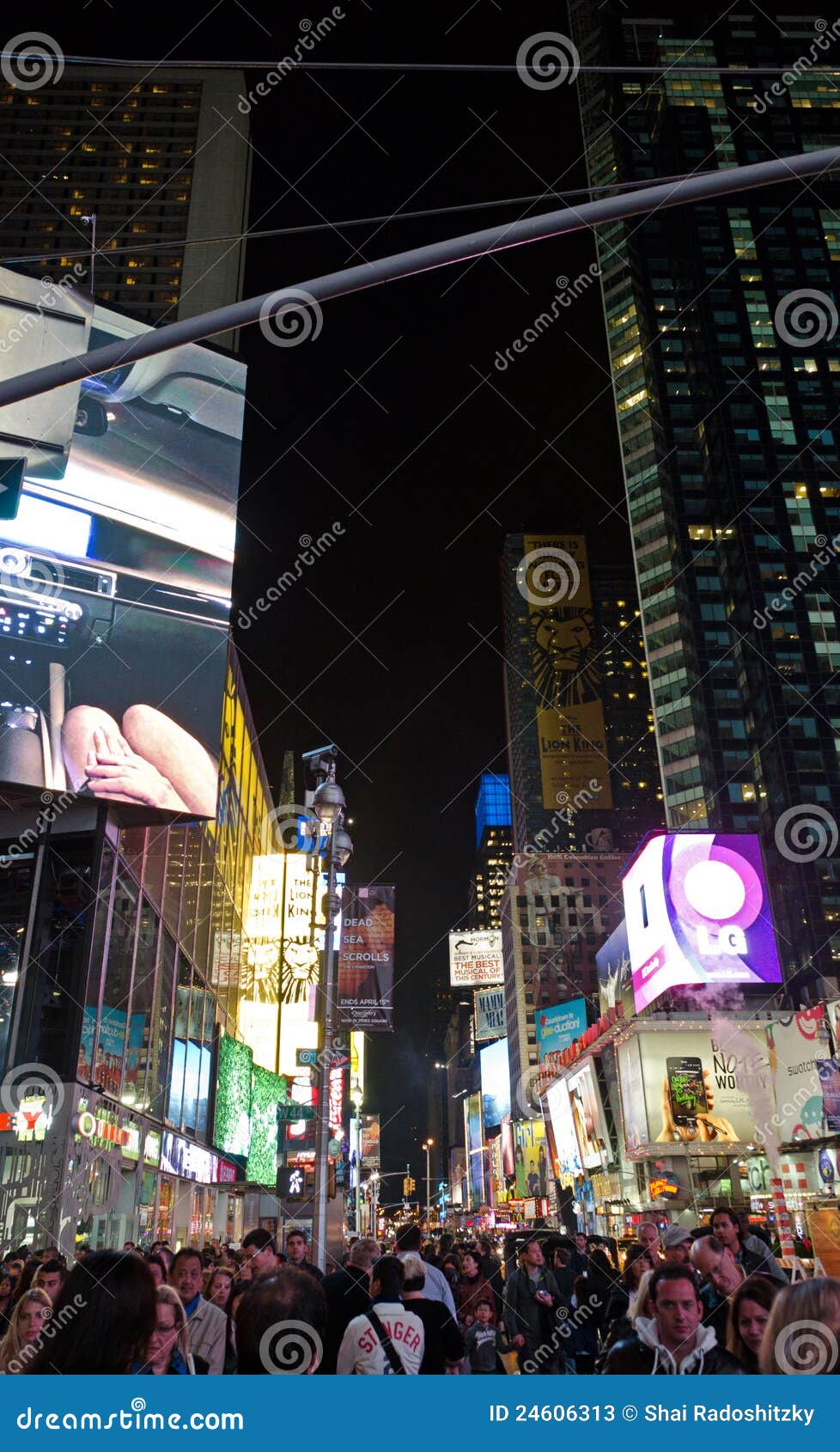 Times Square night life editorial stock photo. Image of manhattan ...