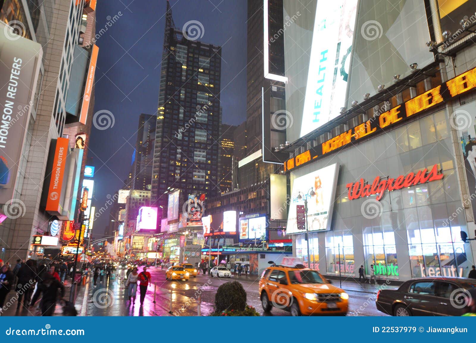 Times Square At Night New York City Editorial Stock Image Image Of