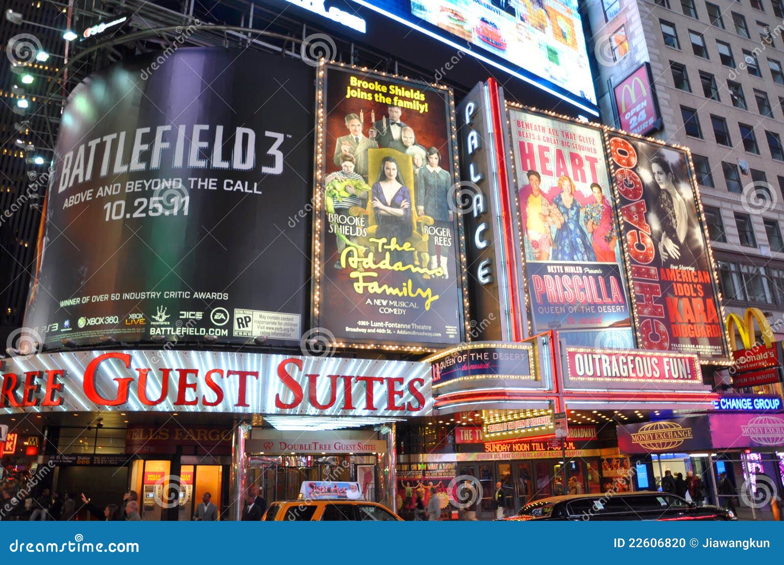 Times Square At Night New York City Editorial Image Image Of Line