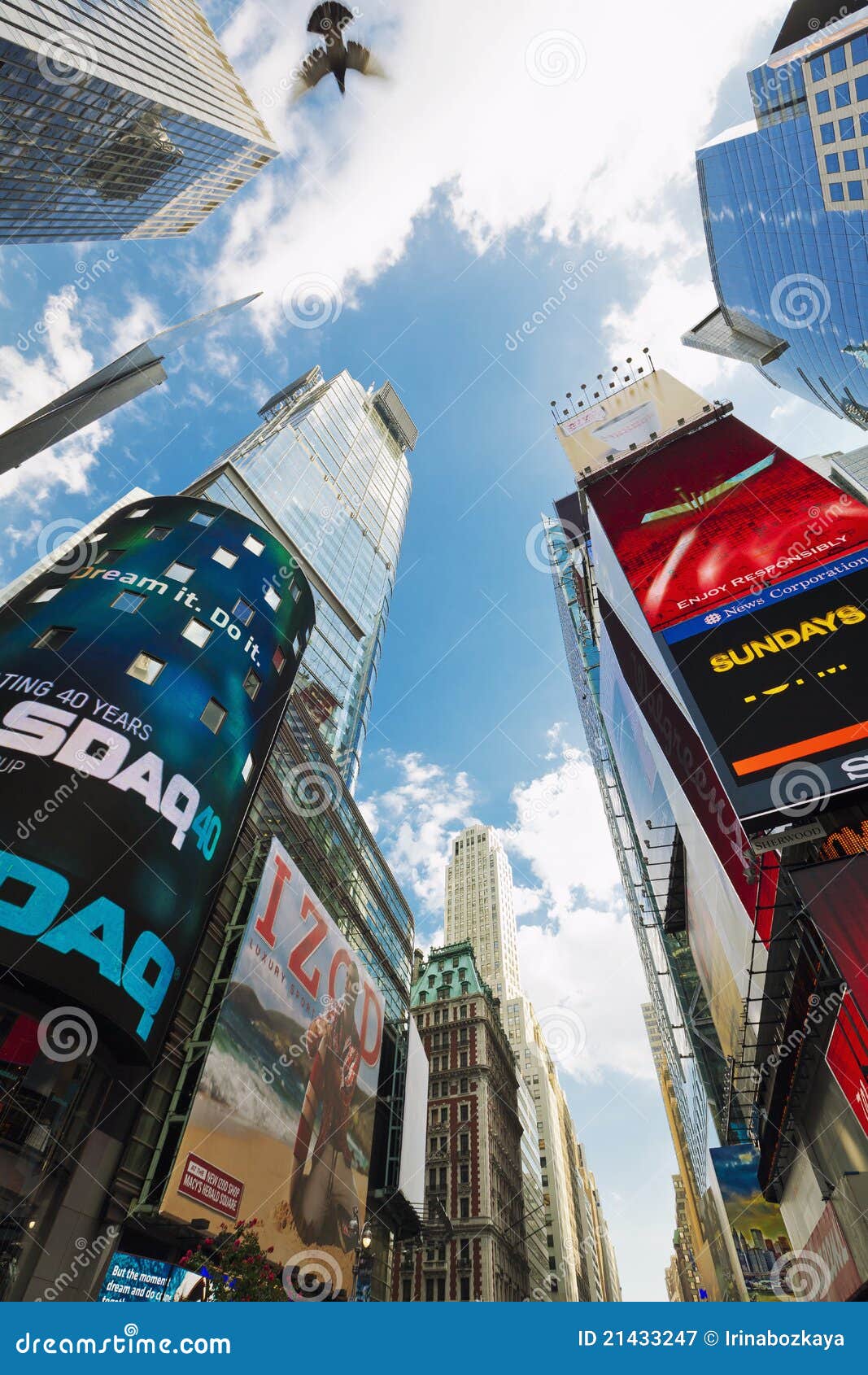 Times square,NYC editorial photography. Image of modern - 21433247