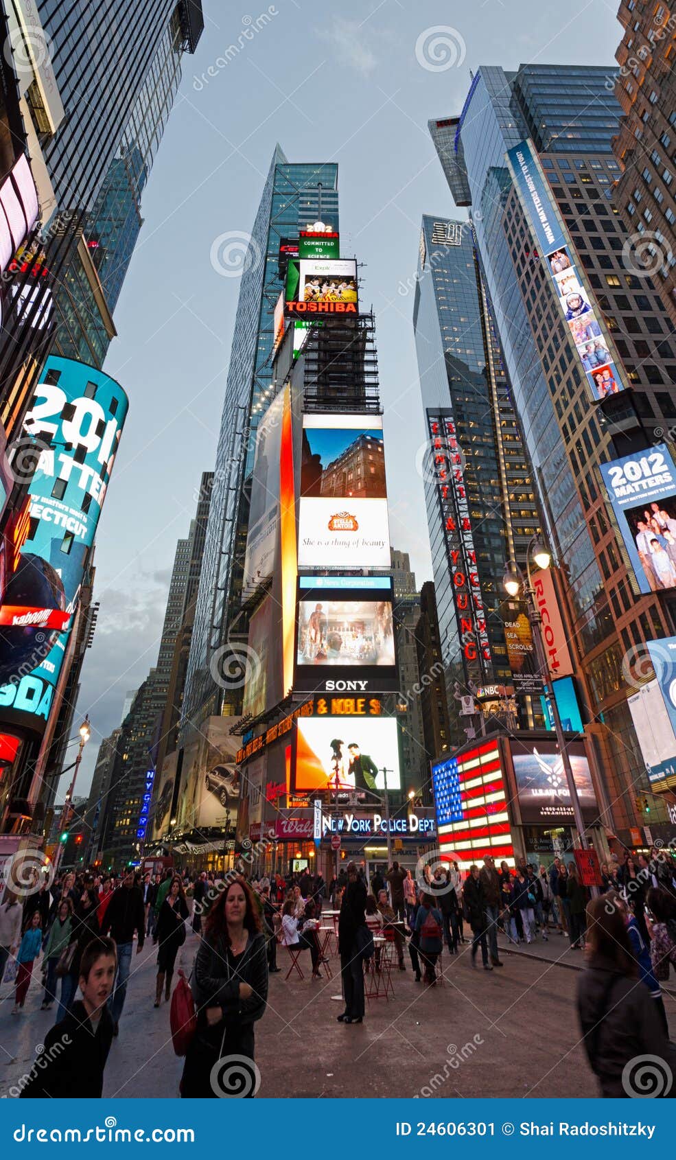 Times Square Panorama editorial photo. Image of tall - 24606301
