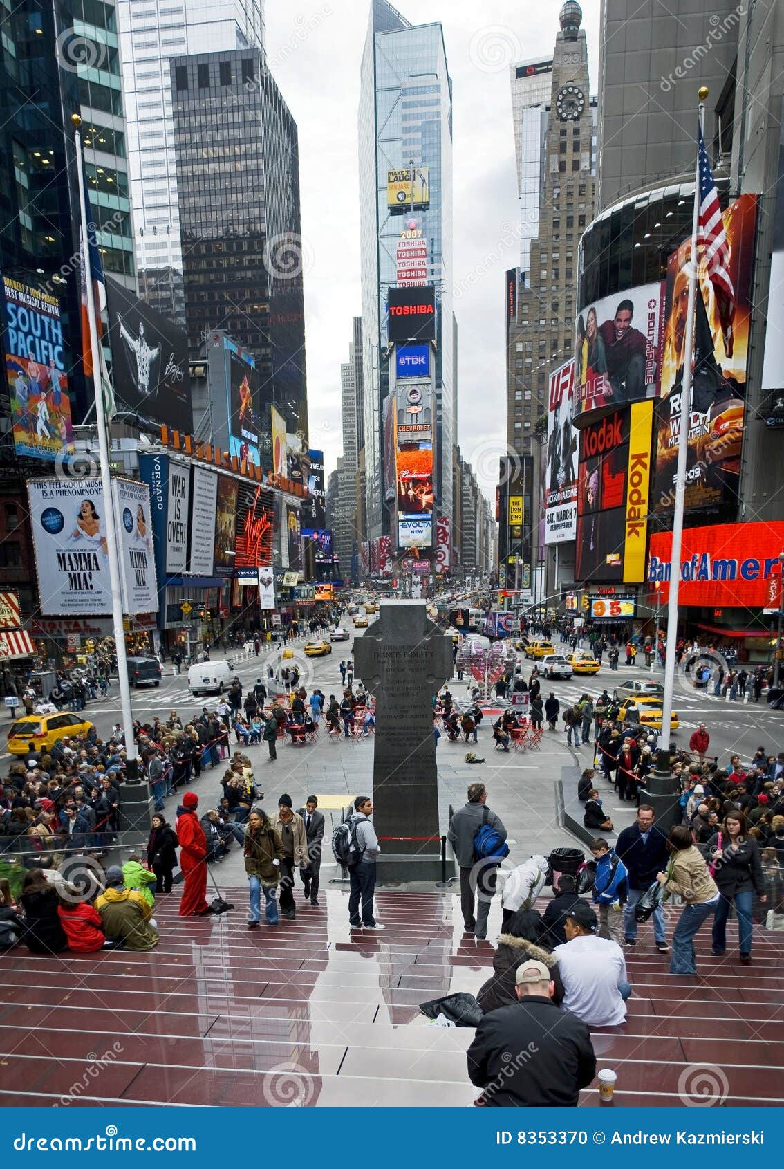 Times Square Panorama editorial image. Image of streets - 8353370