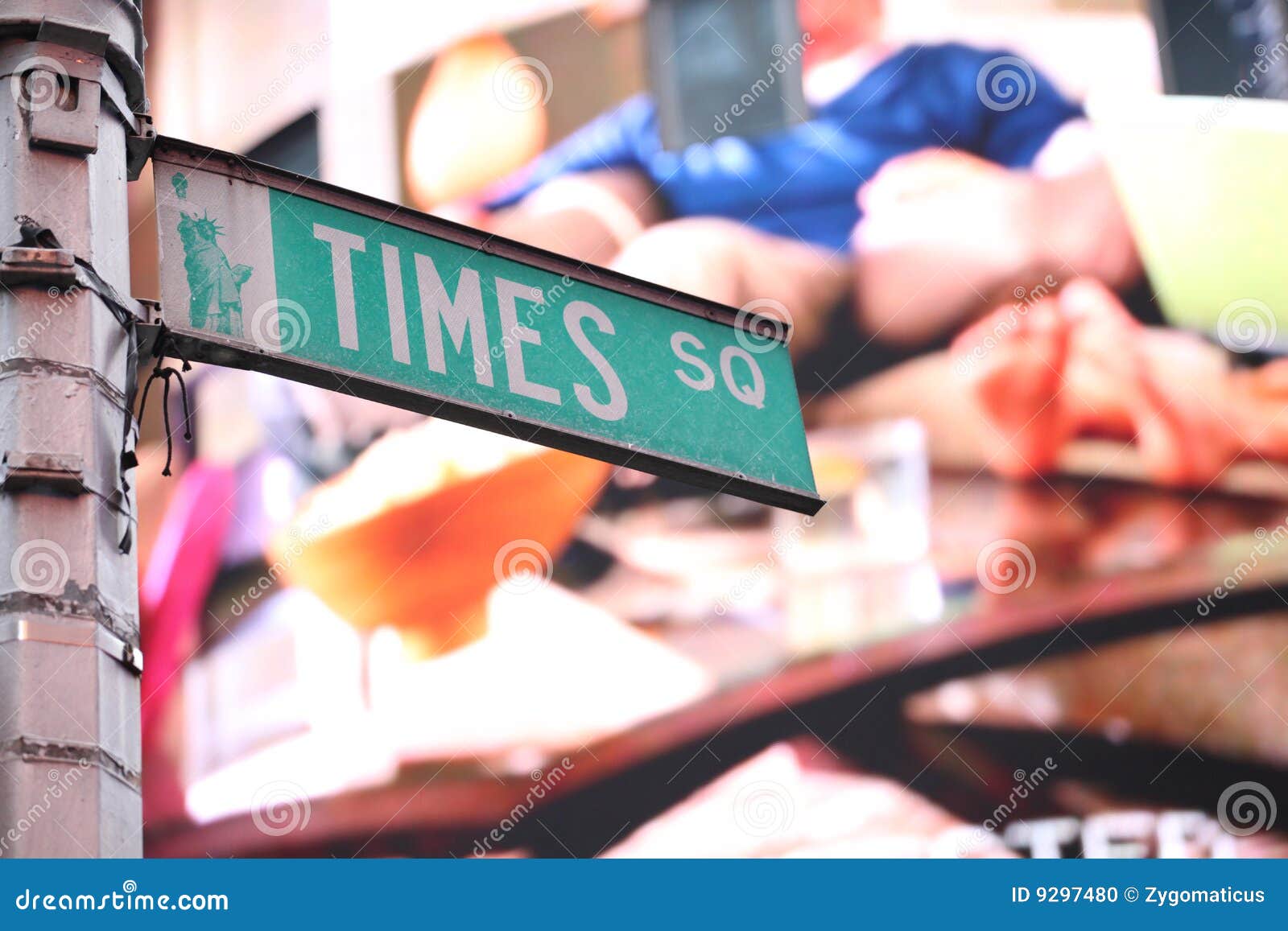Times Square Sign in New York Stock Photo - Image of motion, broadway ...