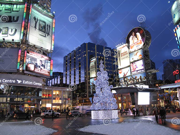 Times Square of Toronto editorial photography. Image of canada - 12963007