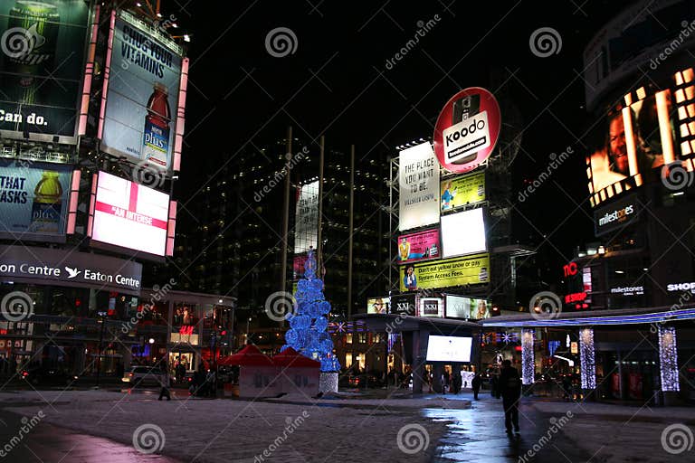 Times Square of Toronto editorial stock photo. Image of times - 7494268