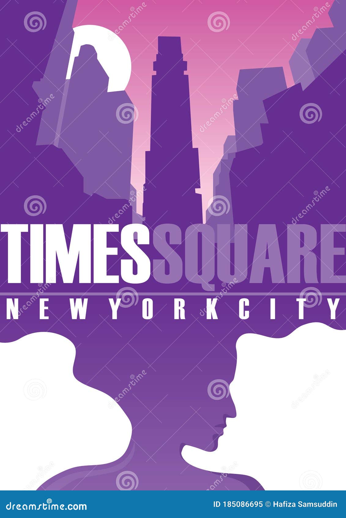 Times Square. Vector Illustration Decorative Design Stock Vector ...