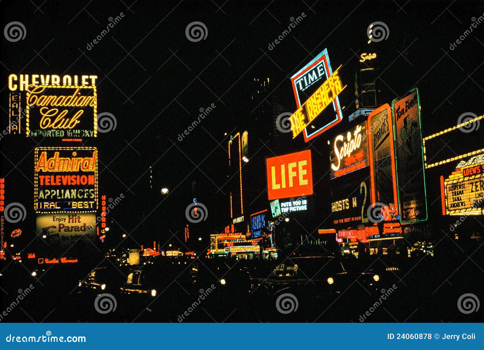 Times Square Vintage 1950 S Editorial Stock Photo - Image of president ...