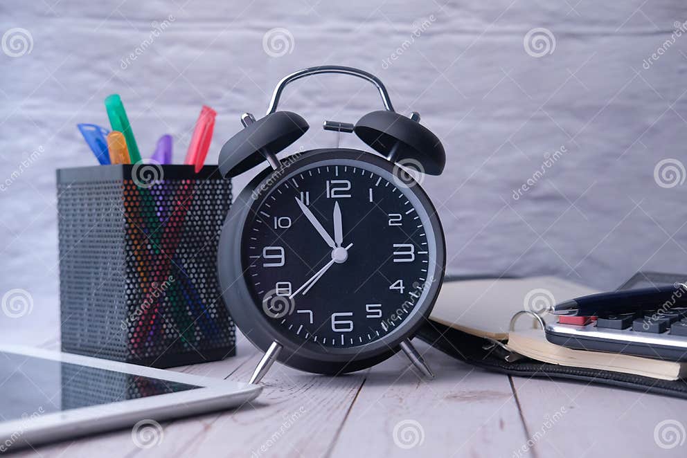 Times To Working in the Morning Stock Photo - Image of office, portable ...