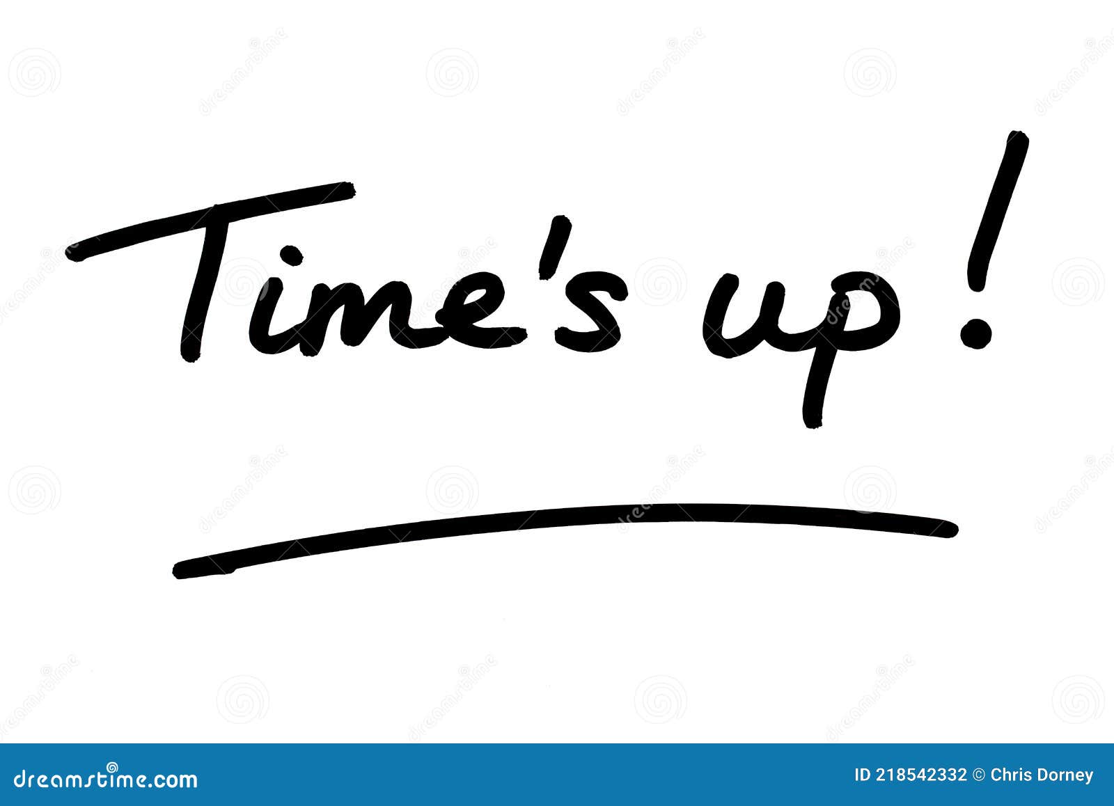 Times up stock illustration. Illustration of delaying - 218542332