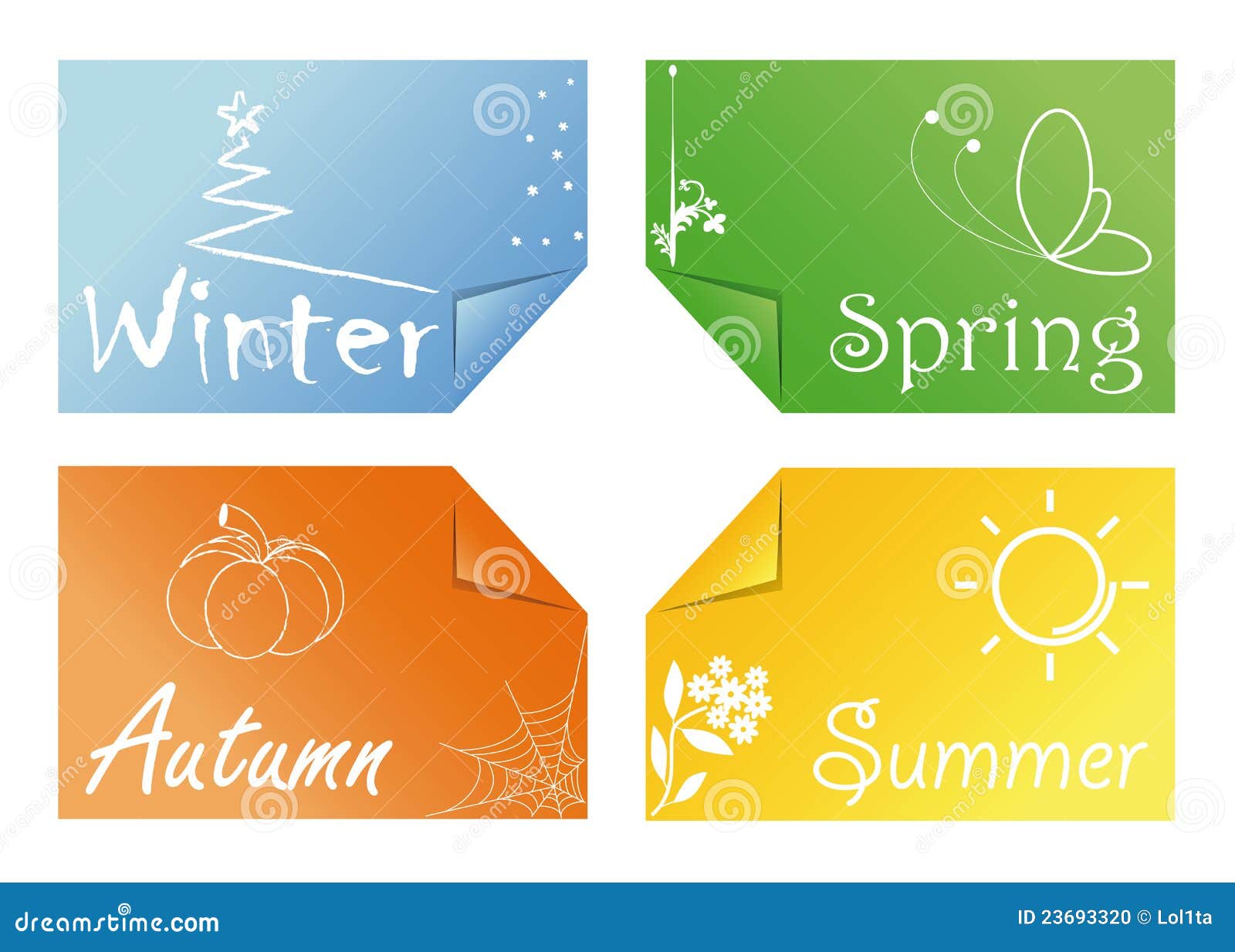 Times of the year stock vector. Illustration of flower - 23693320