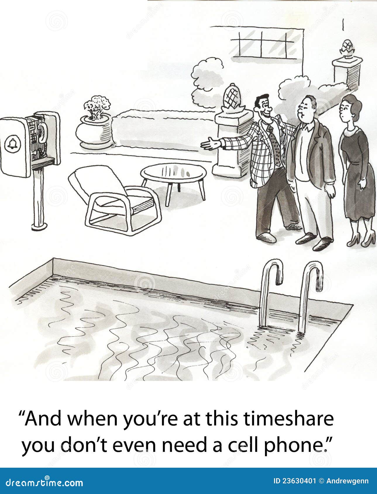 Timeshare agent stock illustration. Illustration of home - 23630401