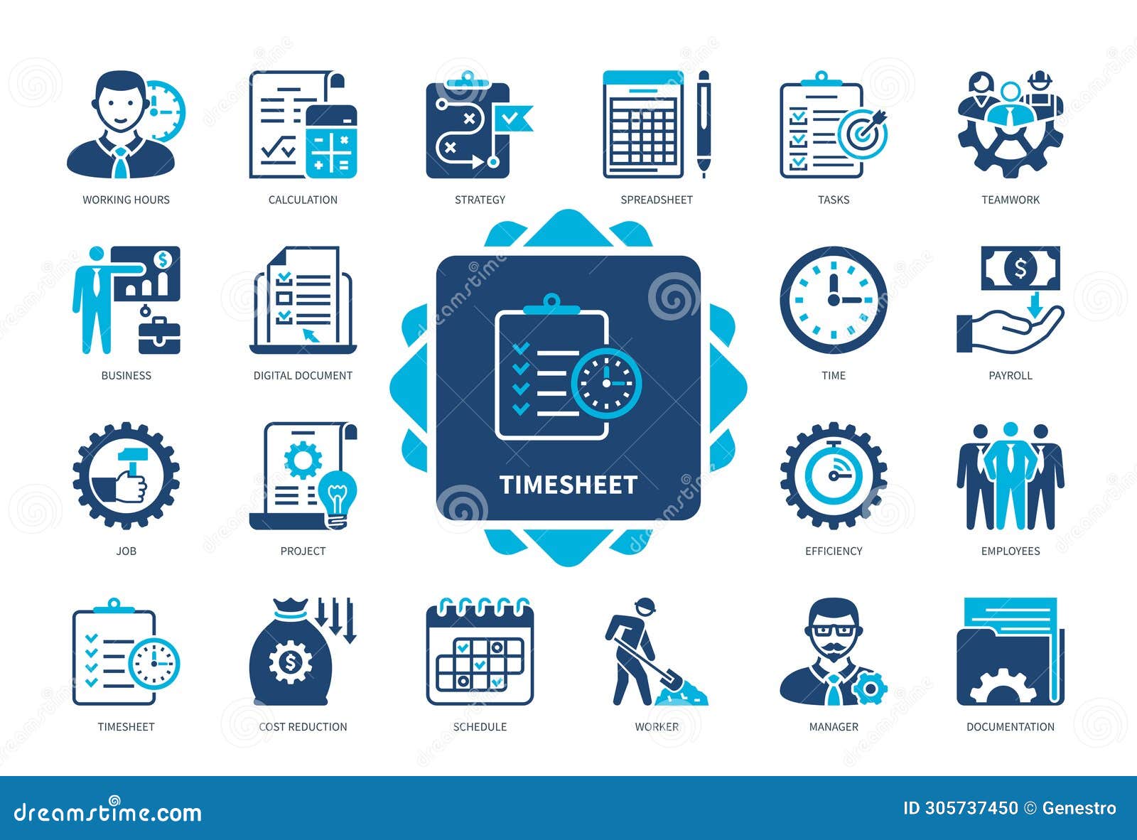 Timecard Employee Weekly Wages Timeclock Time Card Cartoon Vector ...