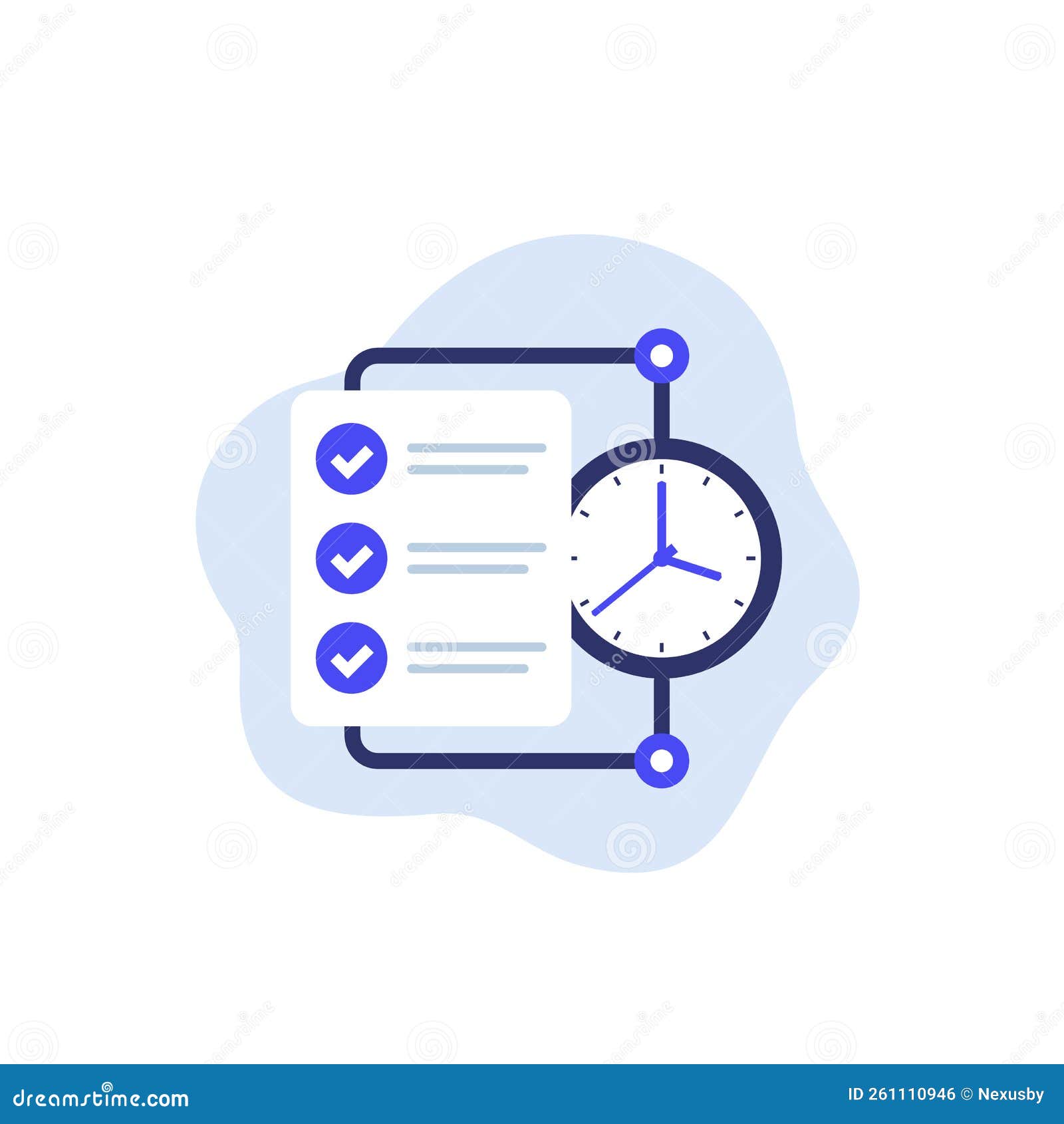 Timesheet Vector Infographic In Minimal Outline Style | CartoonDealer ...