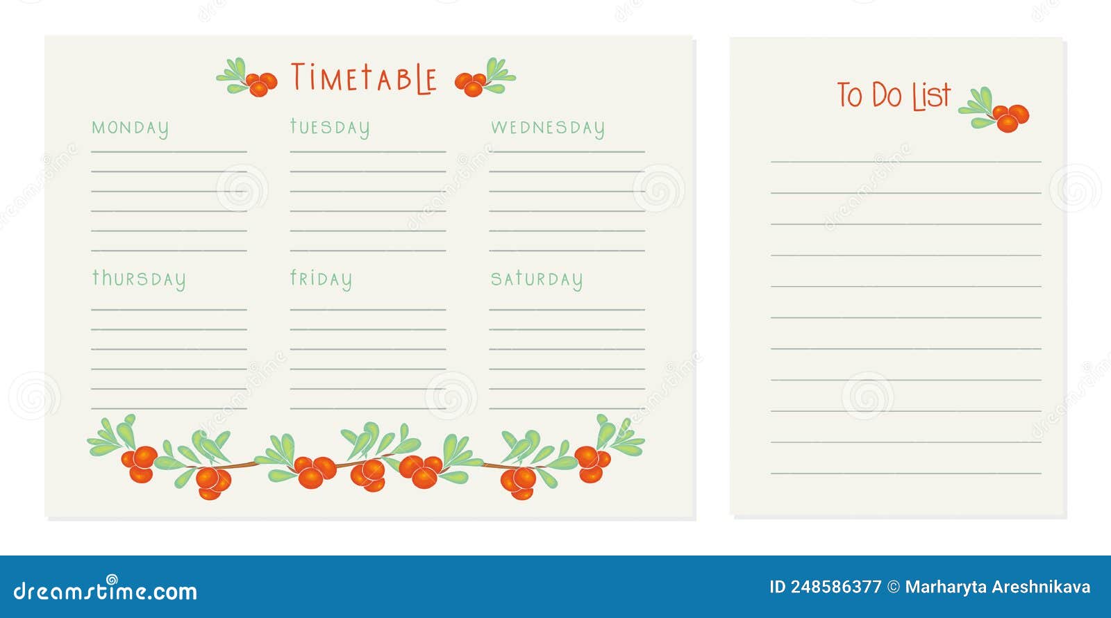 Timetable , Class Schedule, Weekly Calendar and To-do List. Weekly ...