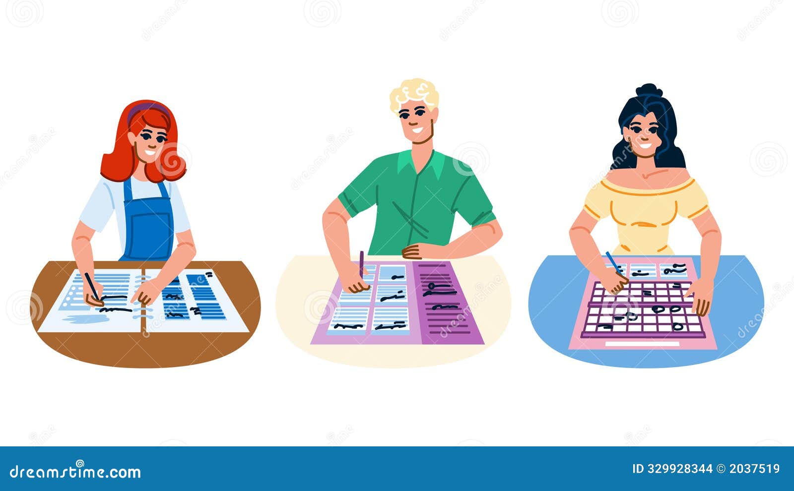 Timetable Planner Schedule Vector Stock Illustration - Illustration of ...