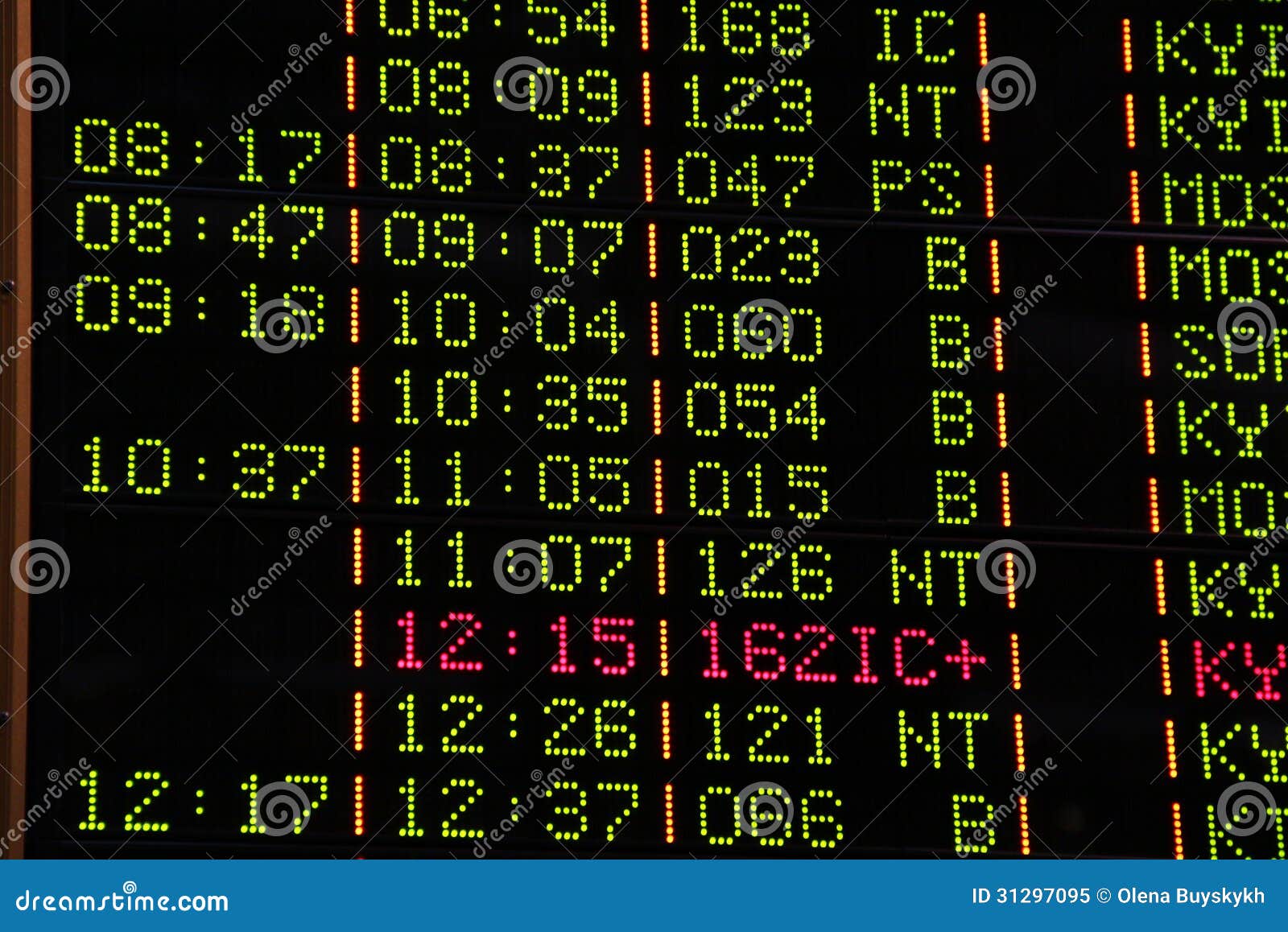 Timetable stock image. Image of checkin, direction, number - 31297095