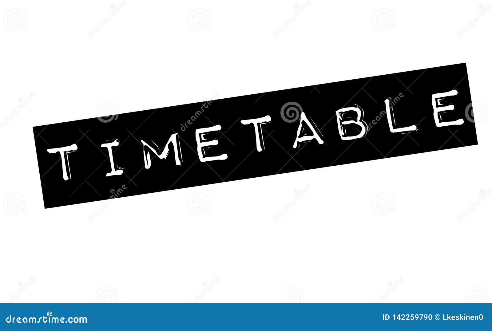 Timetable stamp on white stock vector. Illustration of header - 142259790