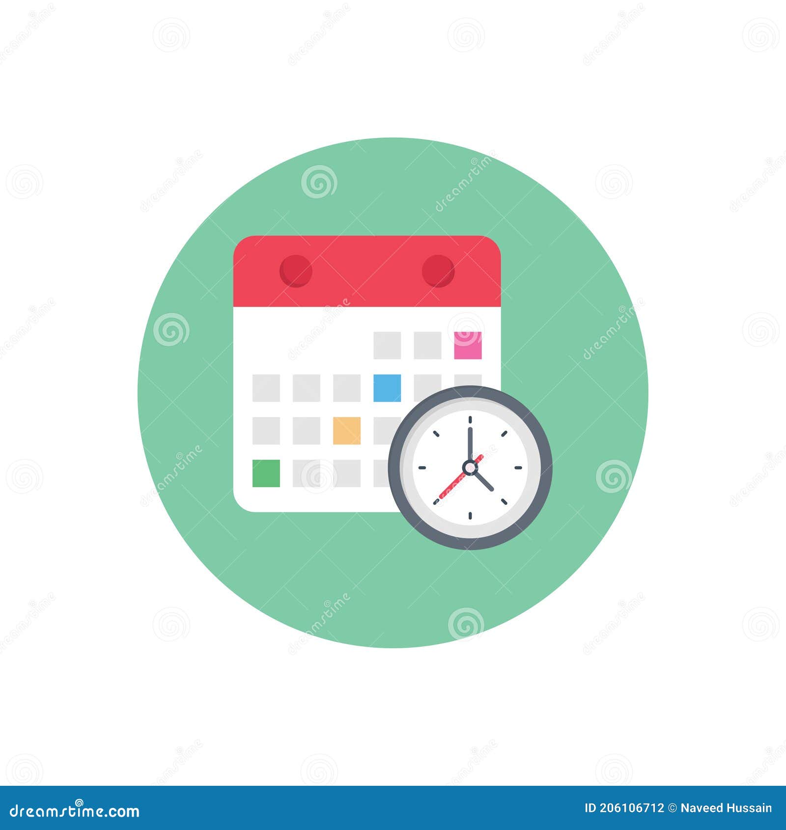 Timetable stock vector. Illustration of appointment - 206106712