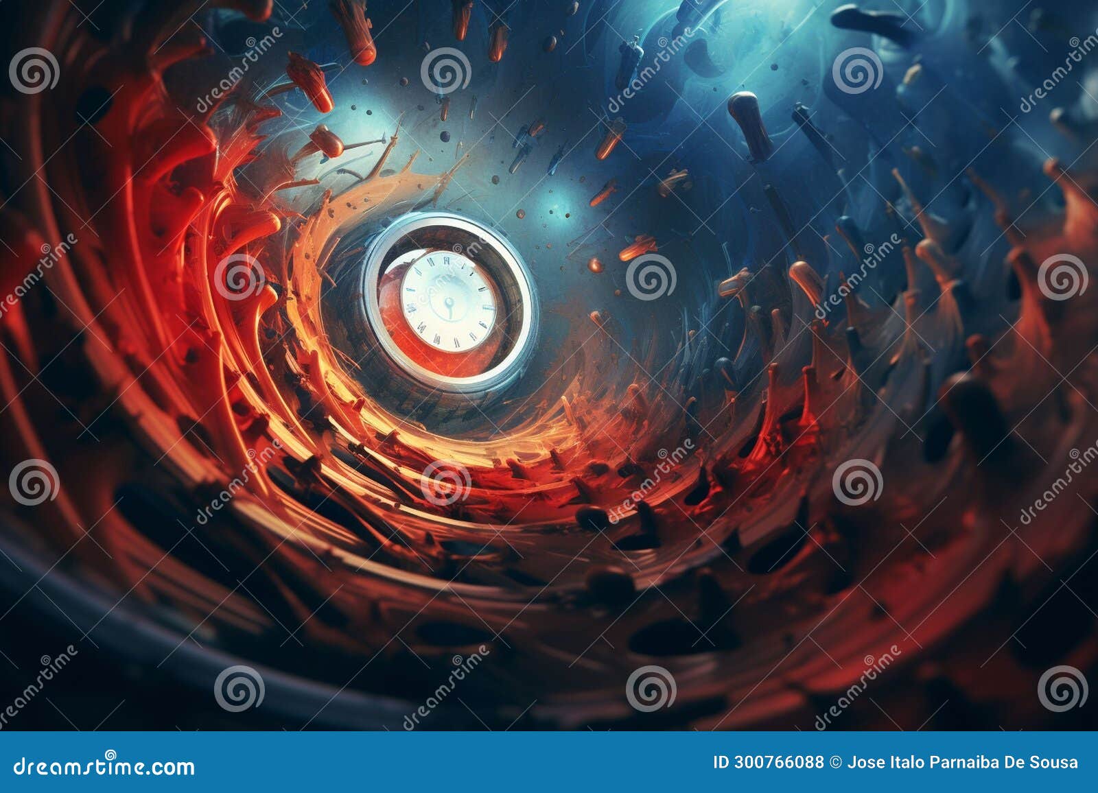 A Surreal A Distorted Or Manipulated Natural Such As A Cloud Or ...