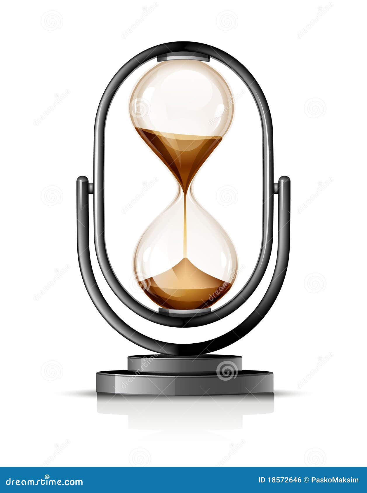 Timglas vektor illustrationer. Illustration av isolerat - 18572646