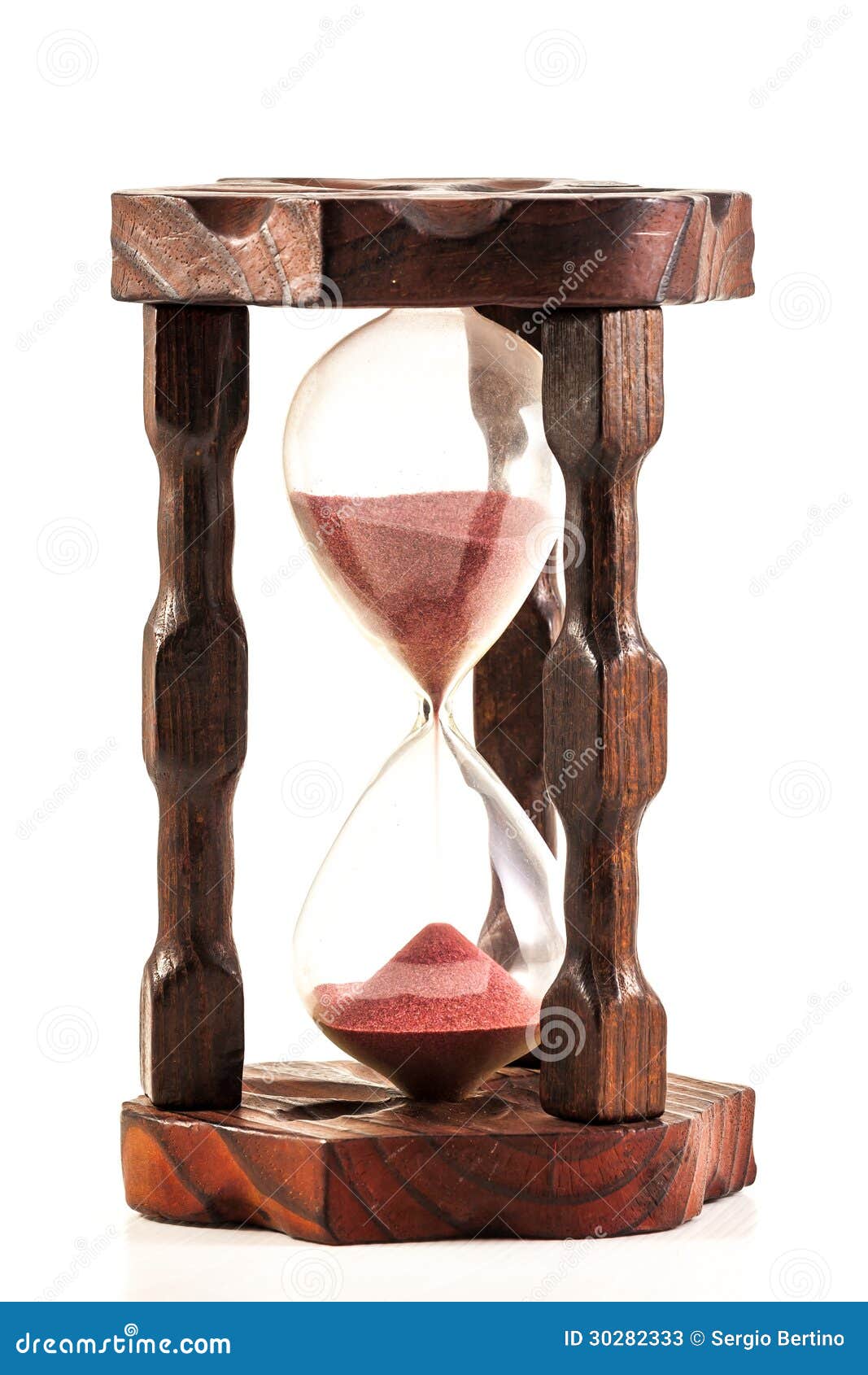 Timglas fotografering för bildbyråer. Bild av trä, symbol - 30282333