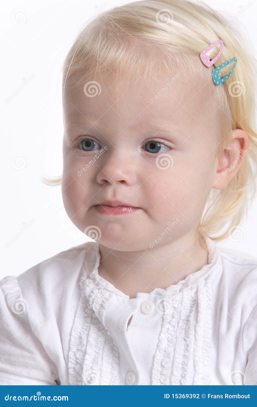 Timid blond toddler girl stock photo. Image of child - 15369392