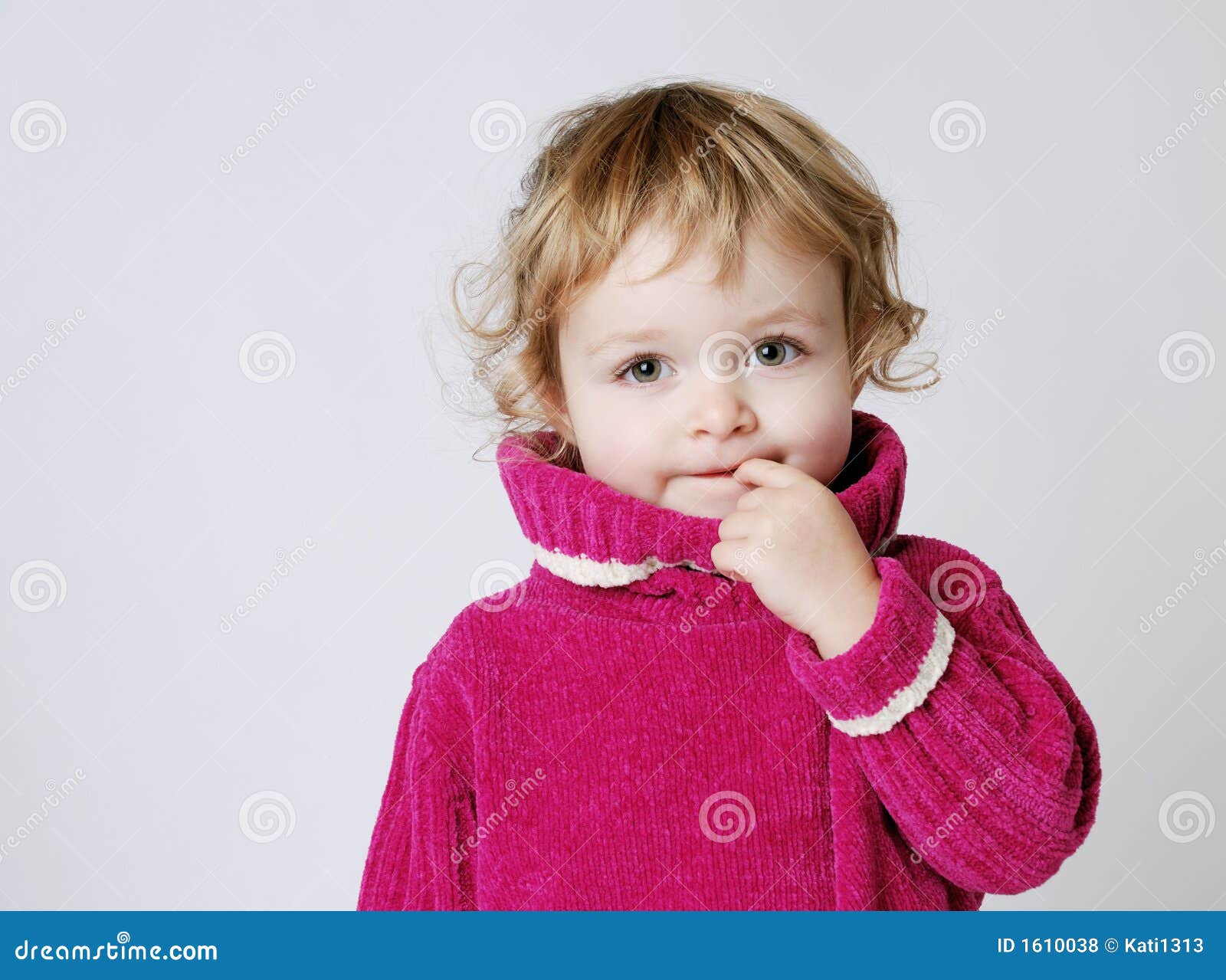 Timid girl stock photo. Image of portrait, cute, timid - 1610038