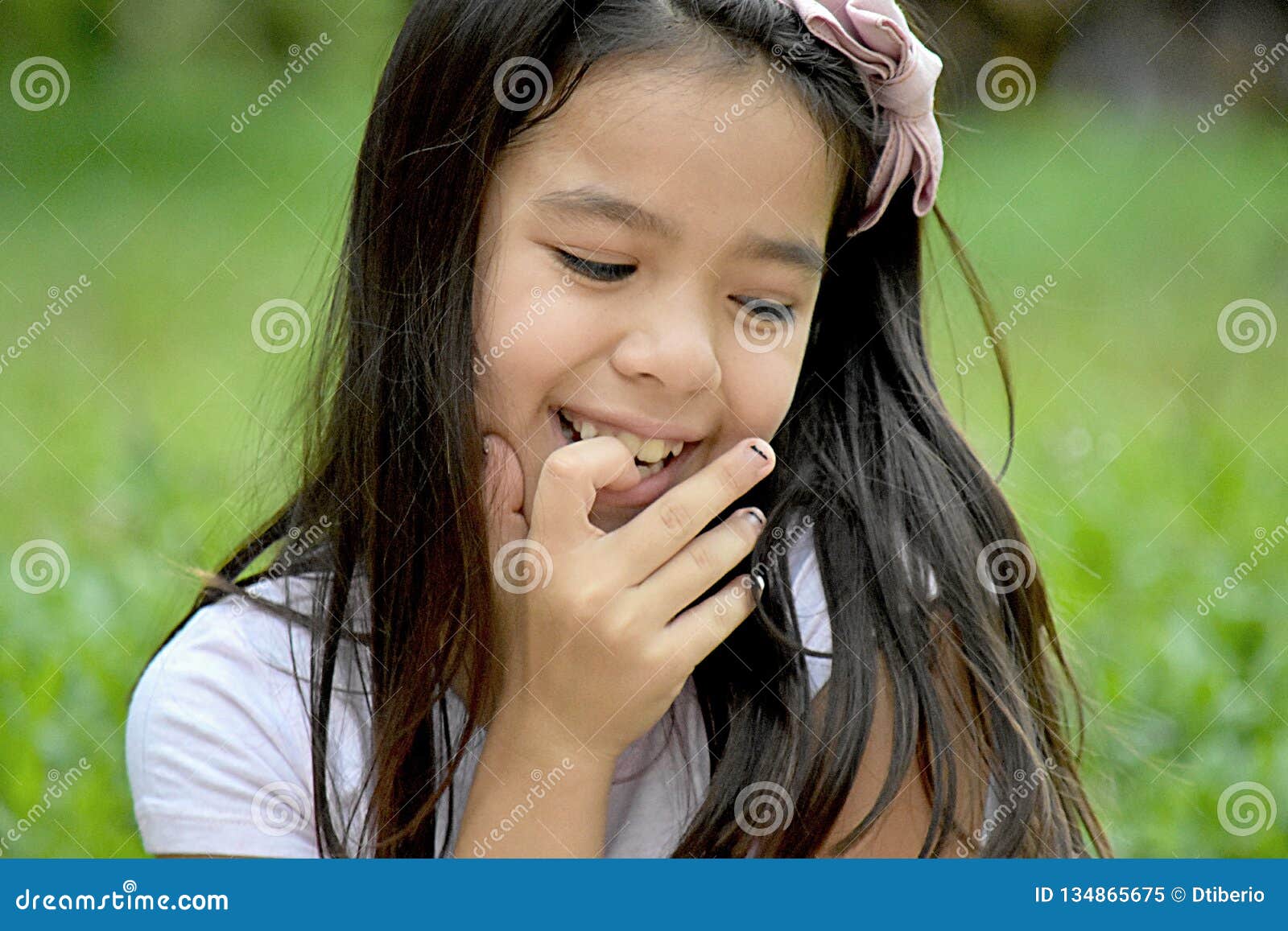 Timid Girl Child stock image. Image of kids, childhood - 134865675