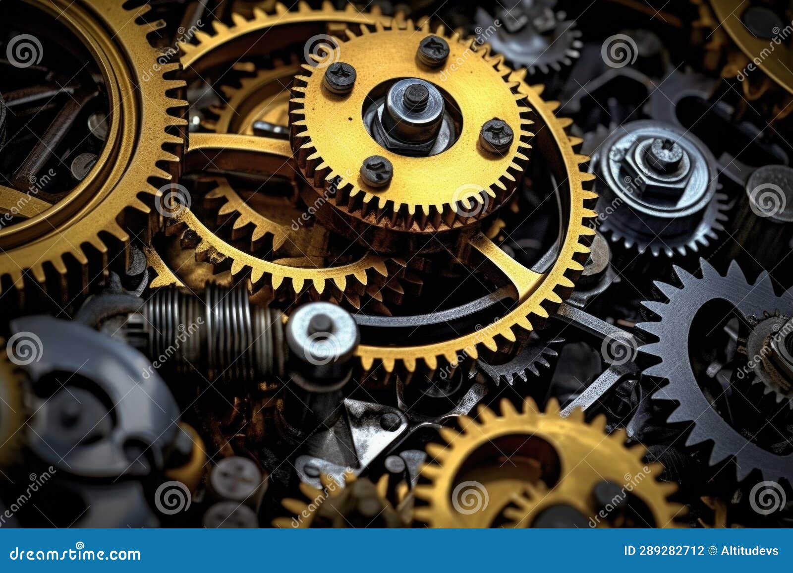 Timing Belt and Gears Working Together Stock Photo - Image of rotation ...