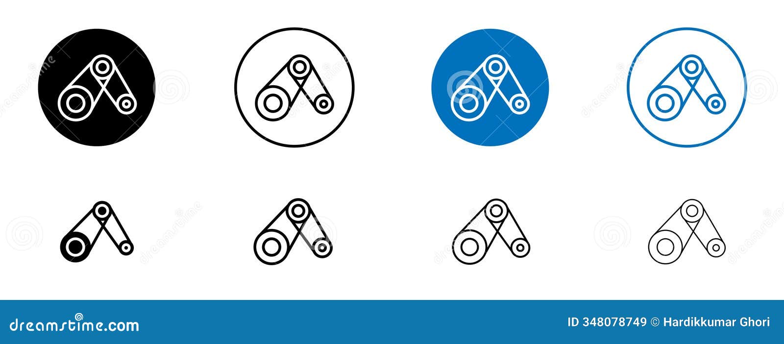 Timing belt icon vector stock illustration. Illustration of icon ...