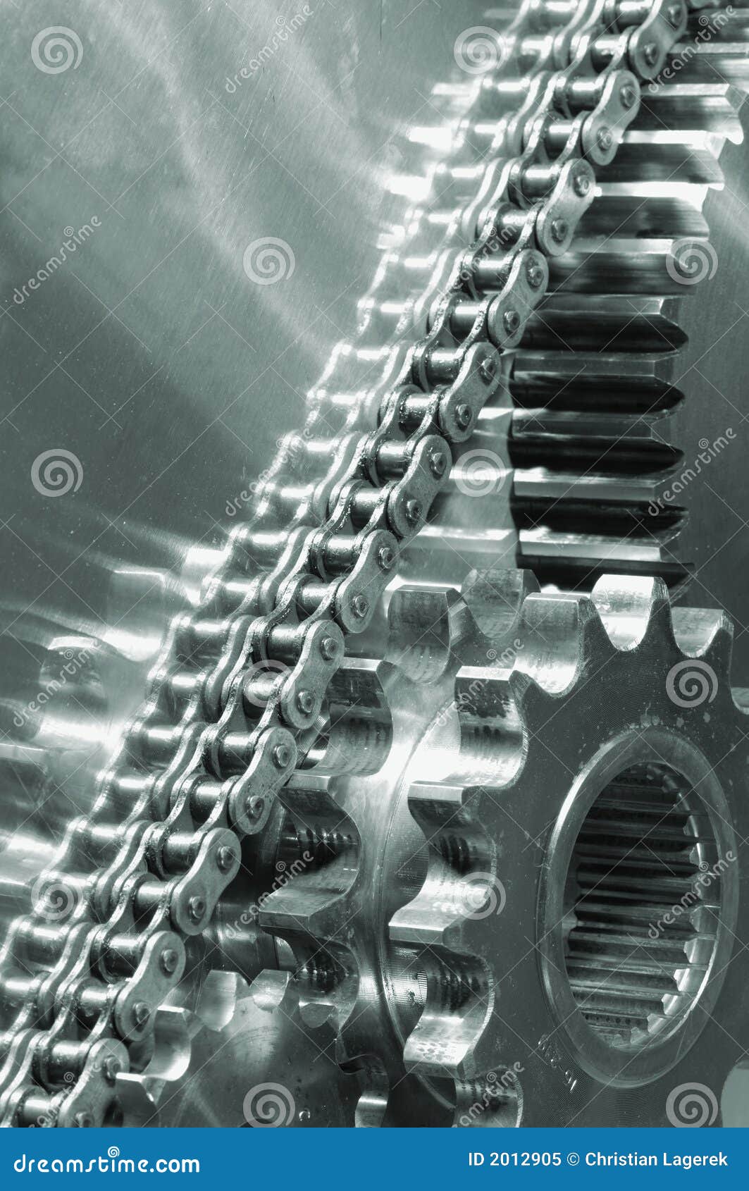 Timing-chain and Large Gear-mechanism Stock Image - Image of mechanics ...