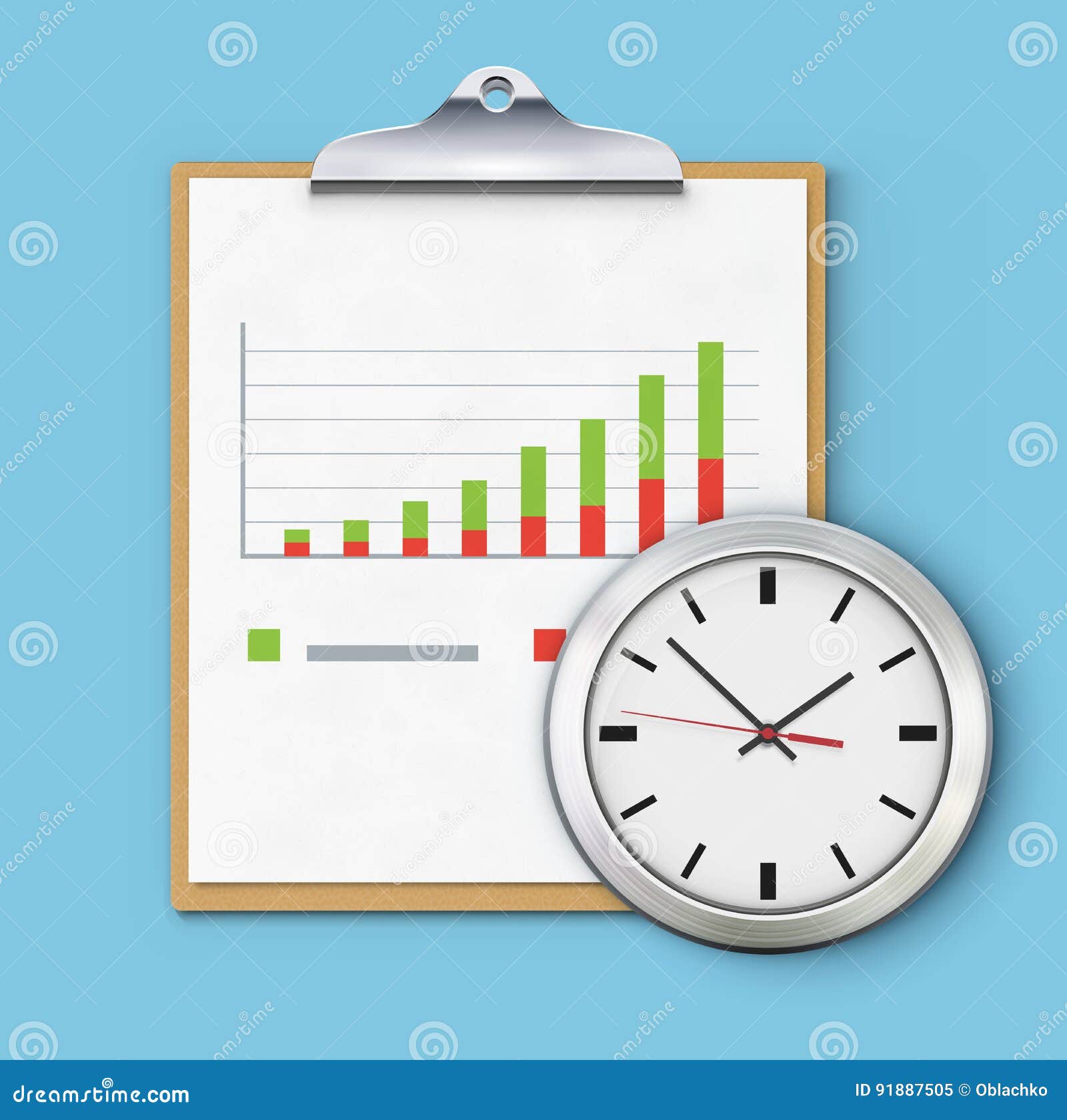 Timing concept stock vector. Illustration of office, clock - 91887505