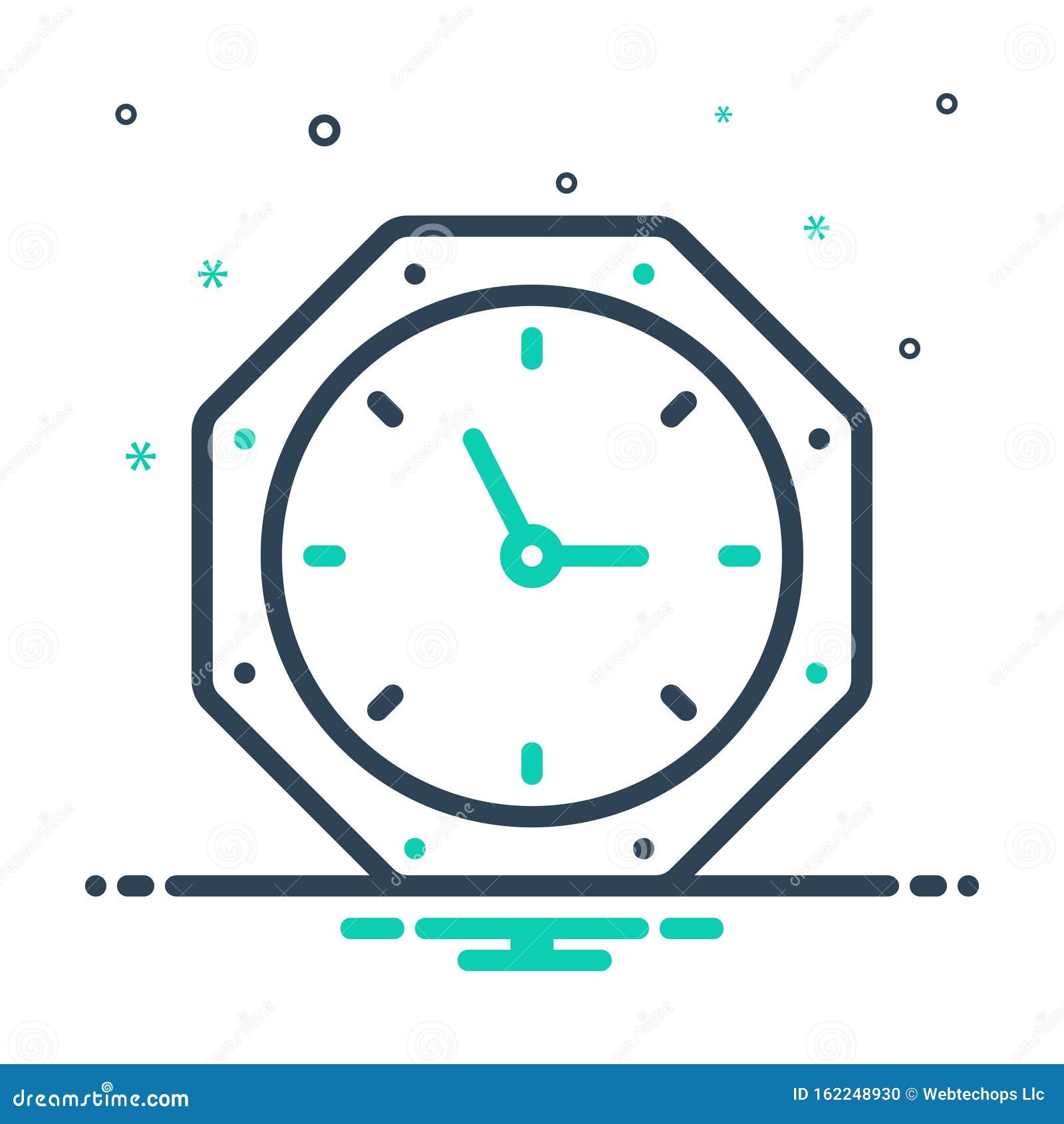 Mix Icon for Timing, Clock and Adjust Stock Vector - Illustration of ...