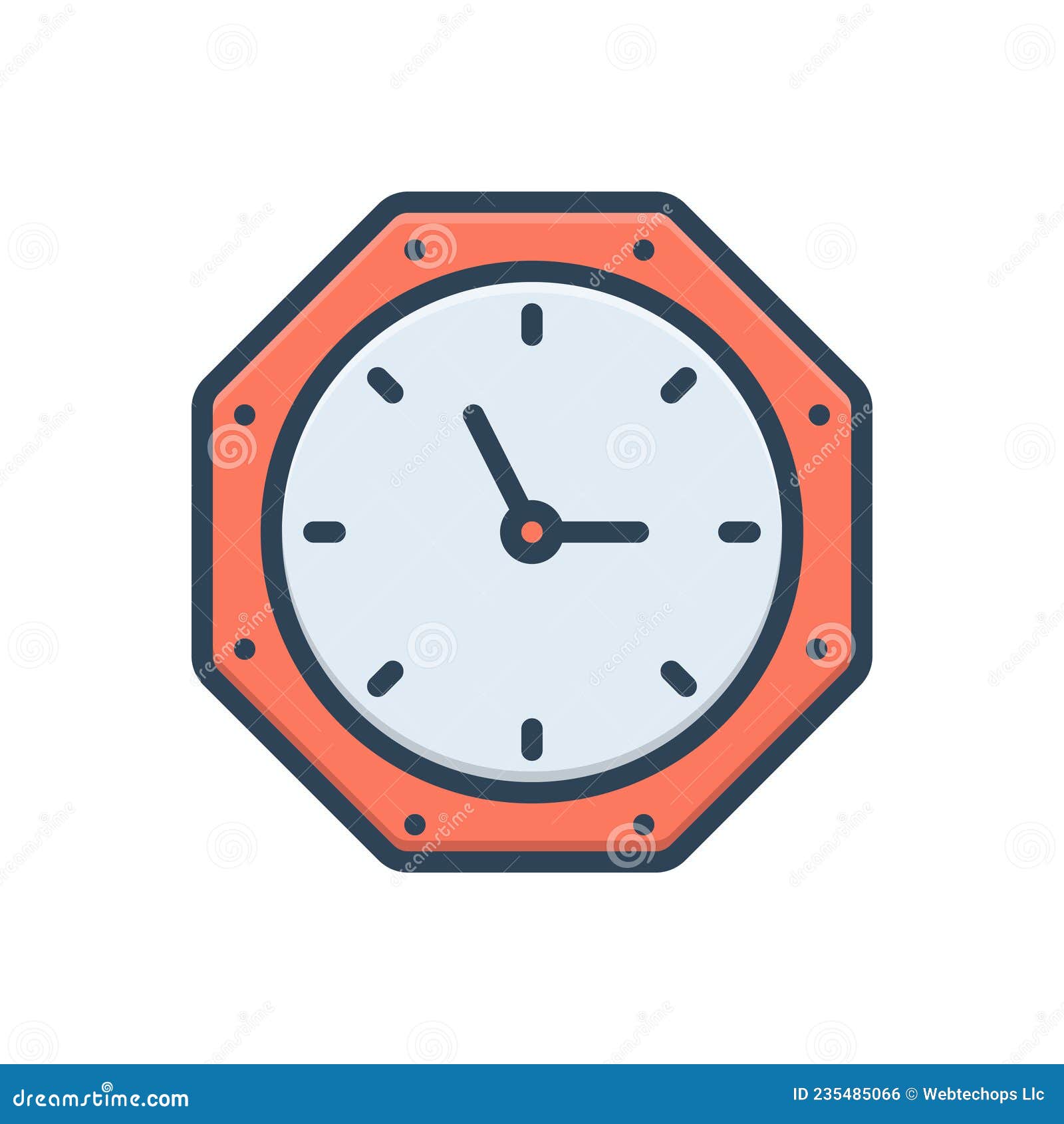 Color Illustration Icon for Timing, Adjust and Limit Stock Illustration ...
