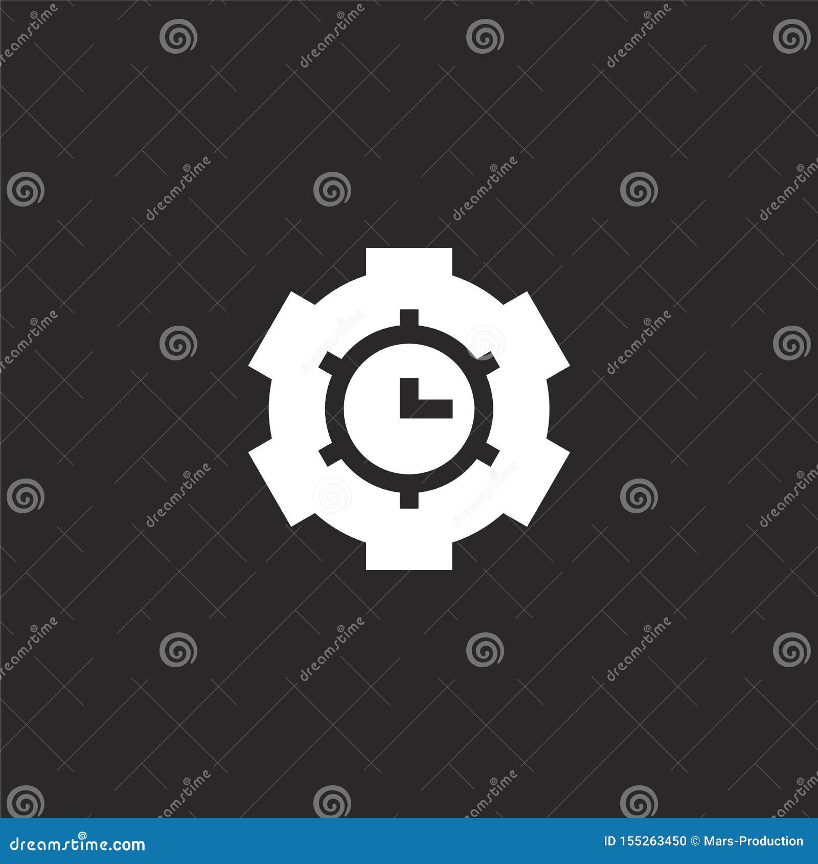 Timing Icon. Outline Filled Creative Elemet From Business Icons ...