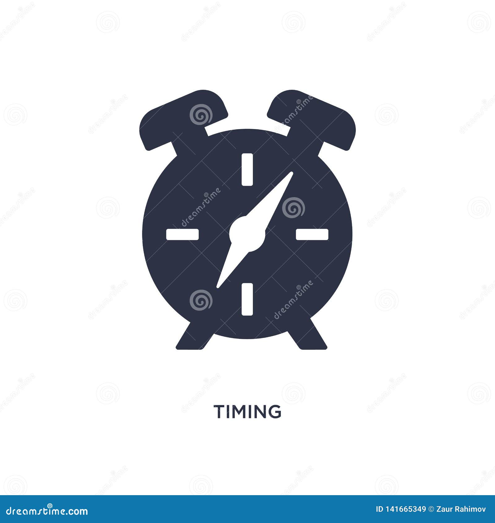 Timing Icon On White Background. Simple Element Illustration From Human ...