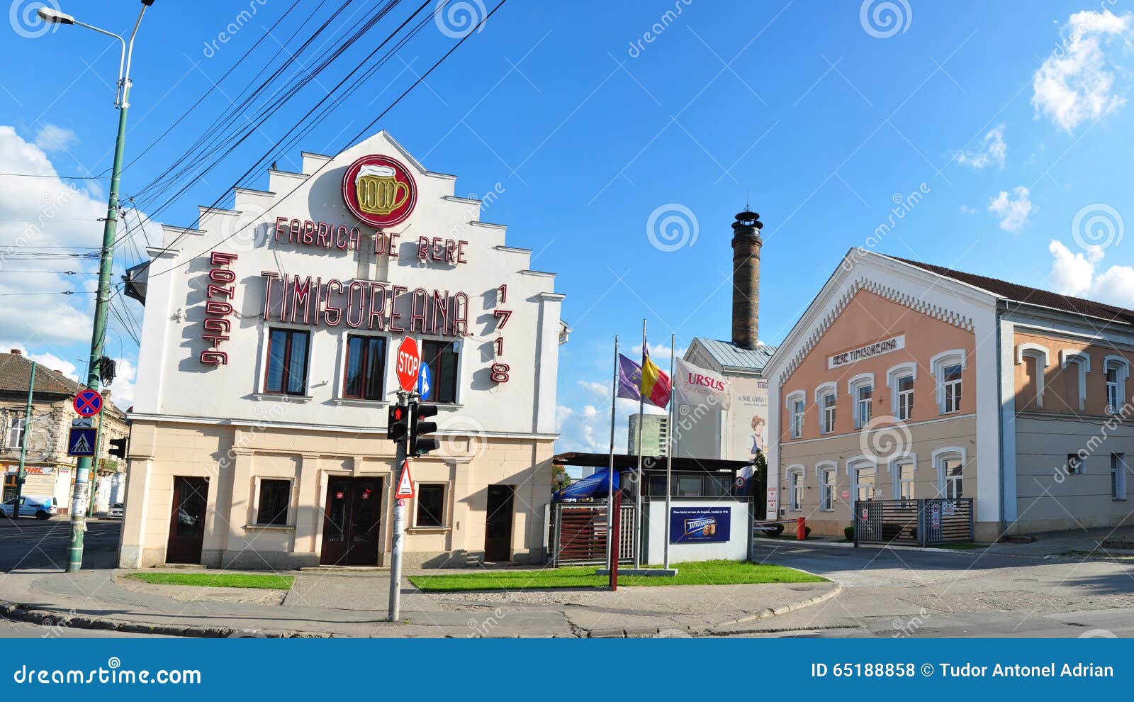 Timisoara beer factory editorial stock photo. Image of street - 65188858