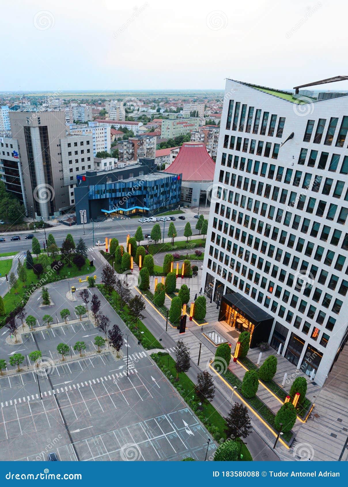 Timisoara Business Building Editorial Stock Photo - Image of bird ...