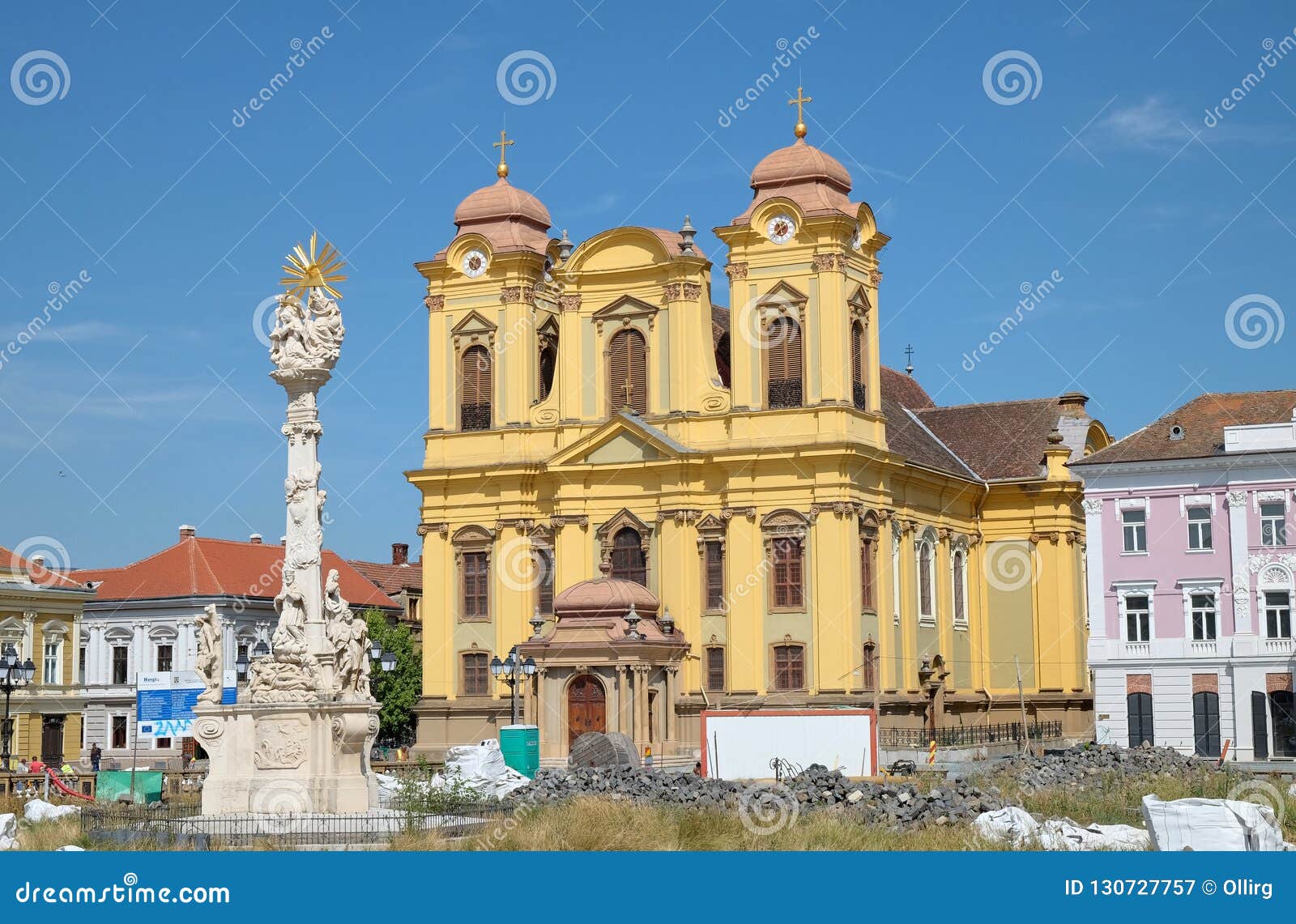 Timisoara Catholic Cathedral, Romania Editorial Photography - Image of ...
