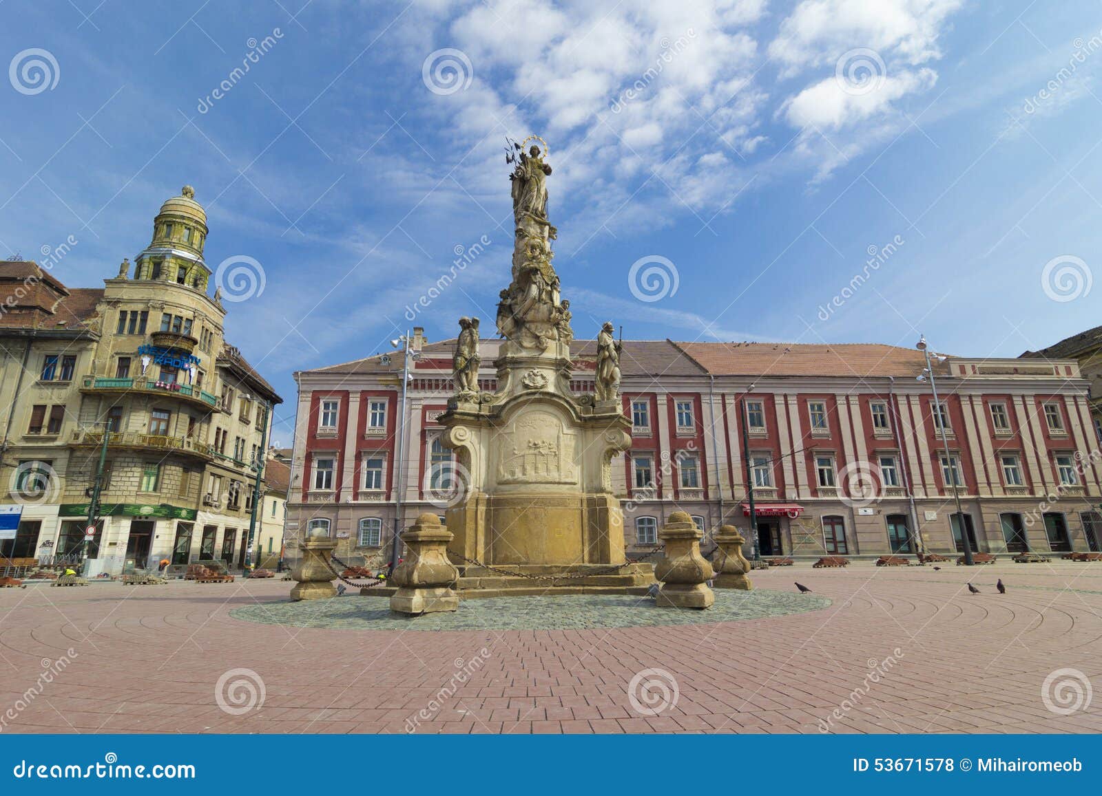 Timisoara the Liberty Square Editorial Stock Photo - Image of tourism ...